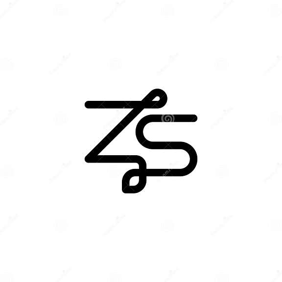 ZS Logo, ZS Monogram, Initial ZS Logo, Letter ZS Logo, Letter ZS Icon ...
