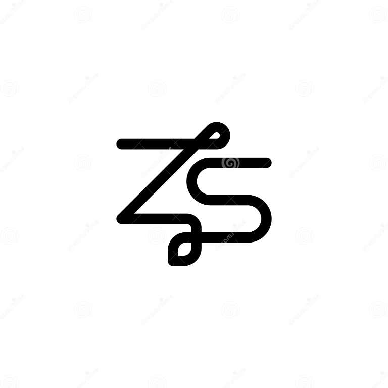 ZS Logo, ZS Monogram, Initial ZS Logo, Letter ZS Logo, Letter ZS Icon ...