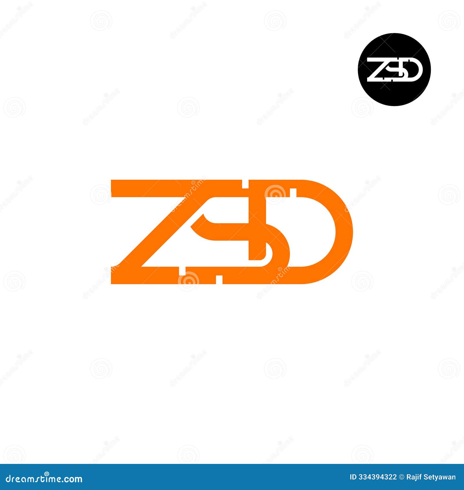 ZSD Logo Letter Monogram Design Stock Illustration - Illustration of ...
