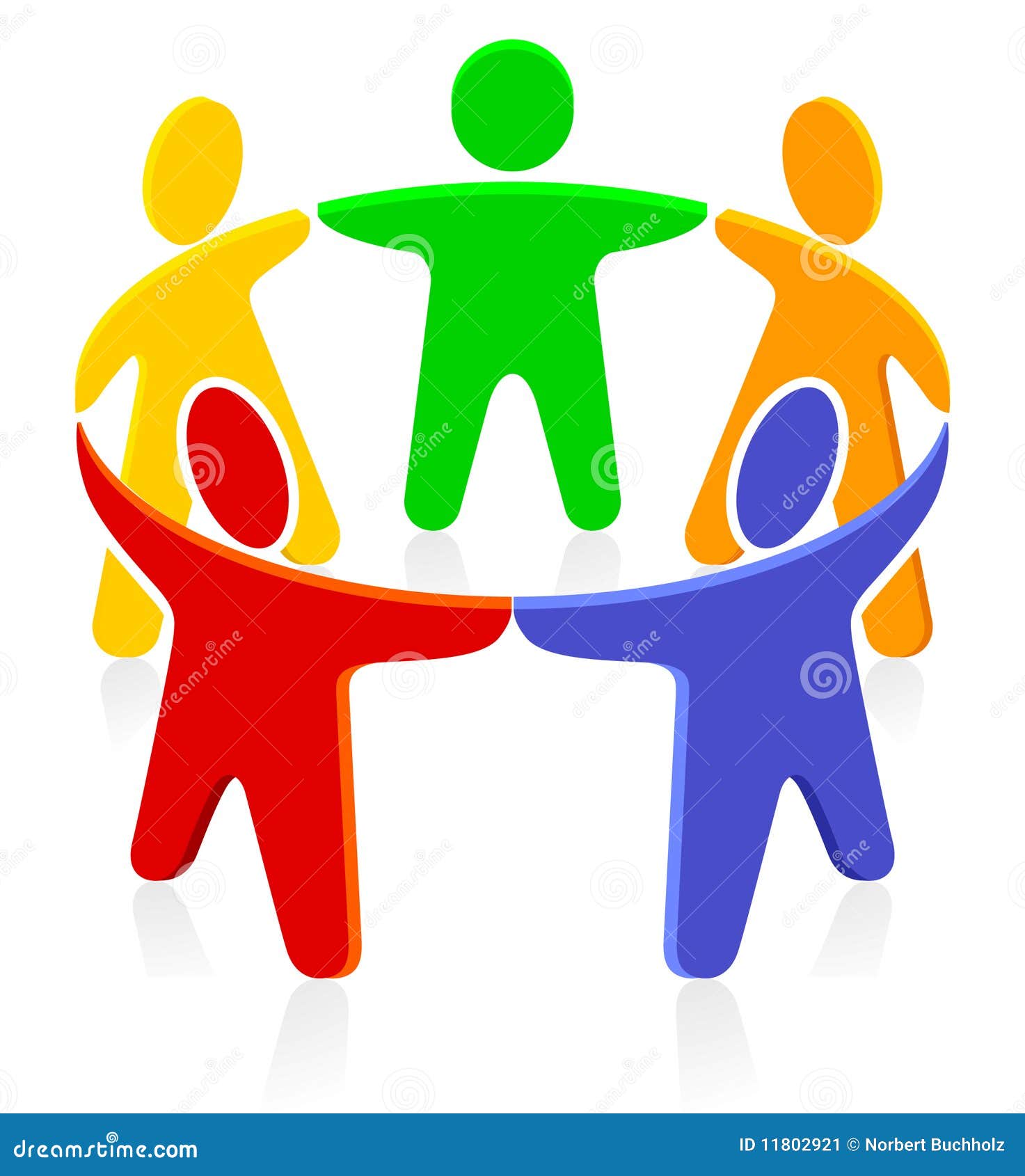 Zu sich begleiten vektor abbildung. Illustration von mannschaft - 11802921