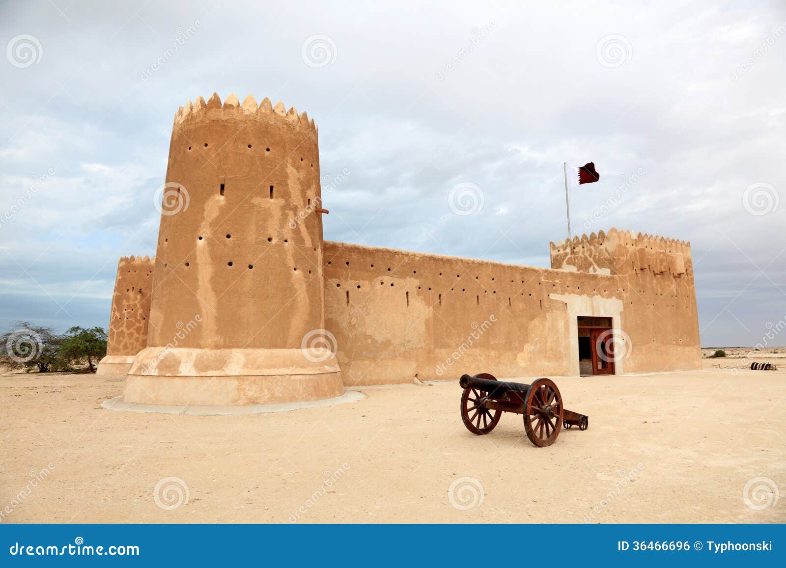 Zubarah fort in Qatar stock photo. Image of fortification - 36466696