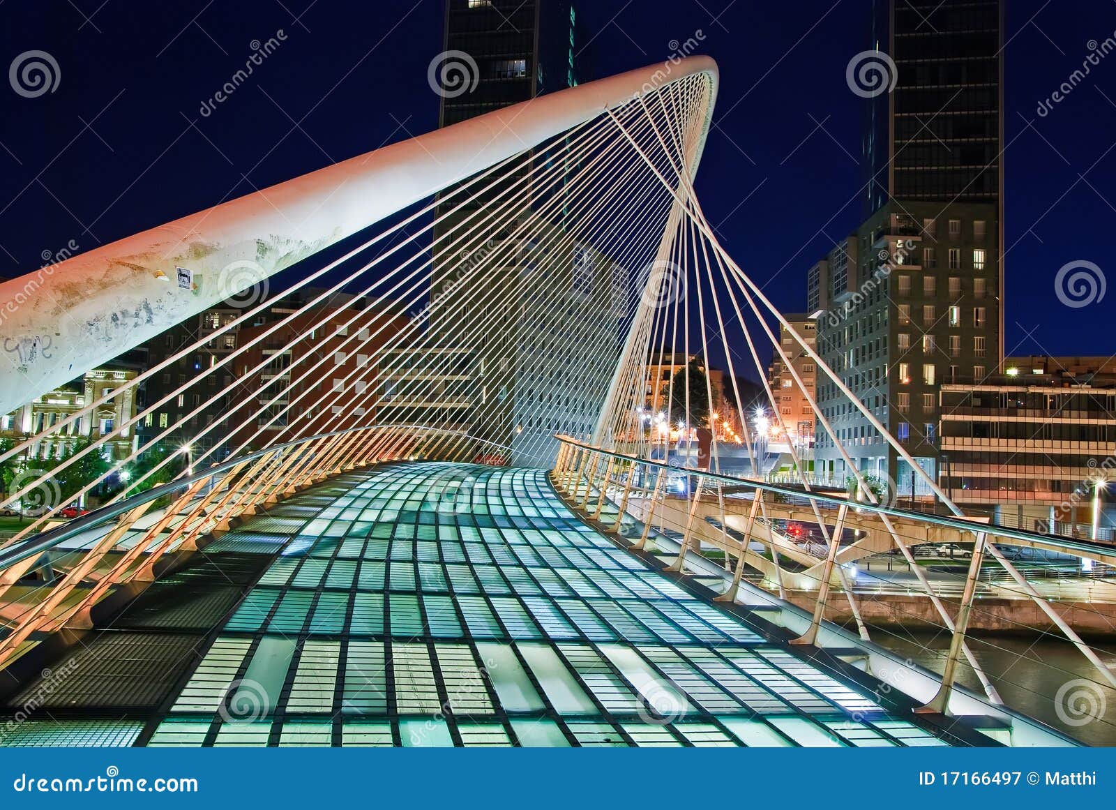 Zubizuri Bridge, Euskadi, Spain Editorial Photography - Image of ...
