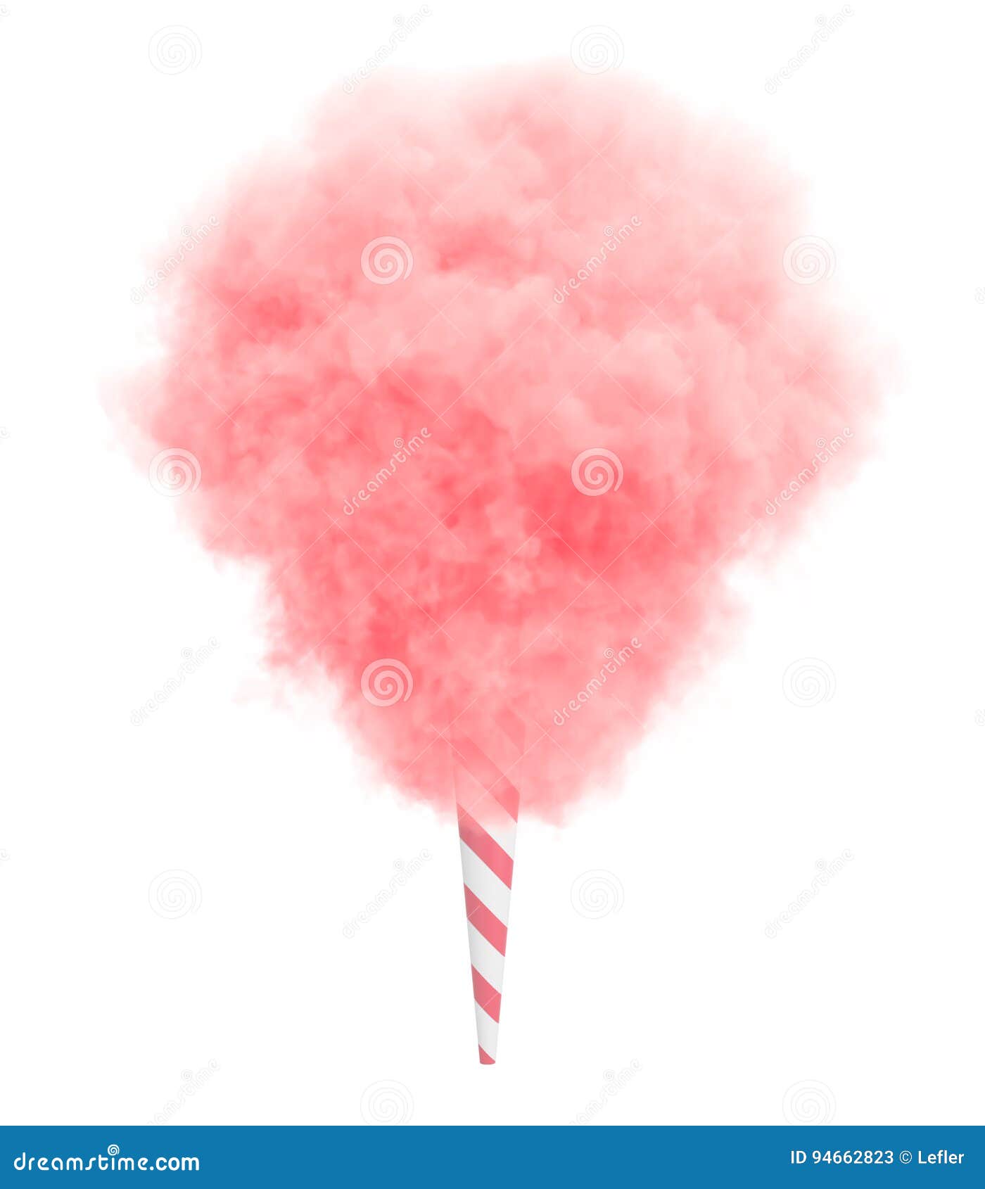 Zucchero filato rosa illustrazione di stock. Illustrazione di plastica ...