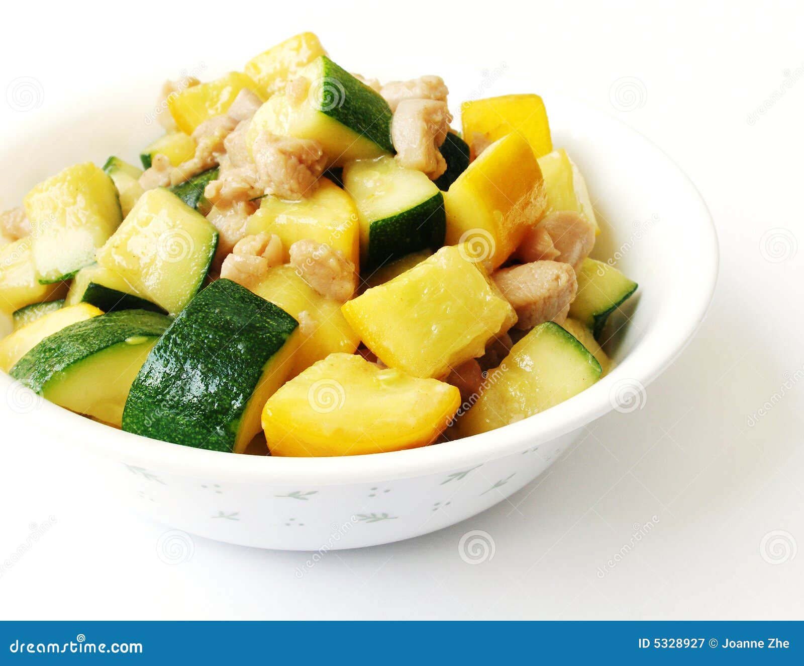 Zucchini & Pollo Fritti Stir Immagine Stock - Immagine di consumo ...