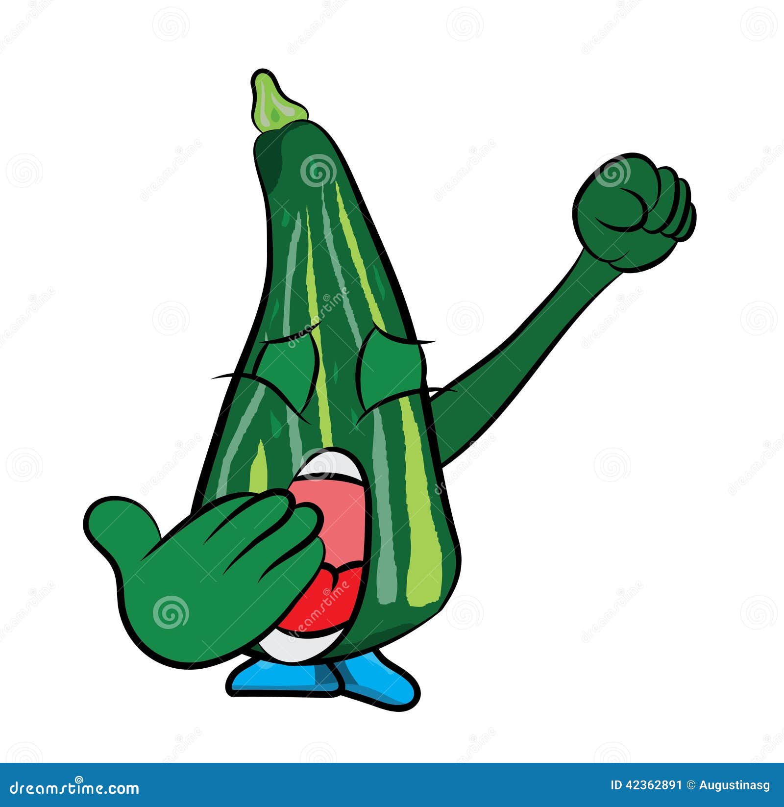 Zucchini Cartoon Vector Illustration | CartoonDealer.com #21158314