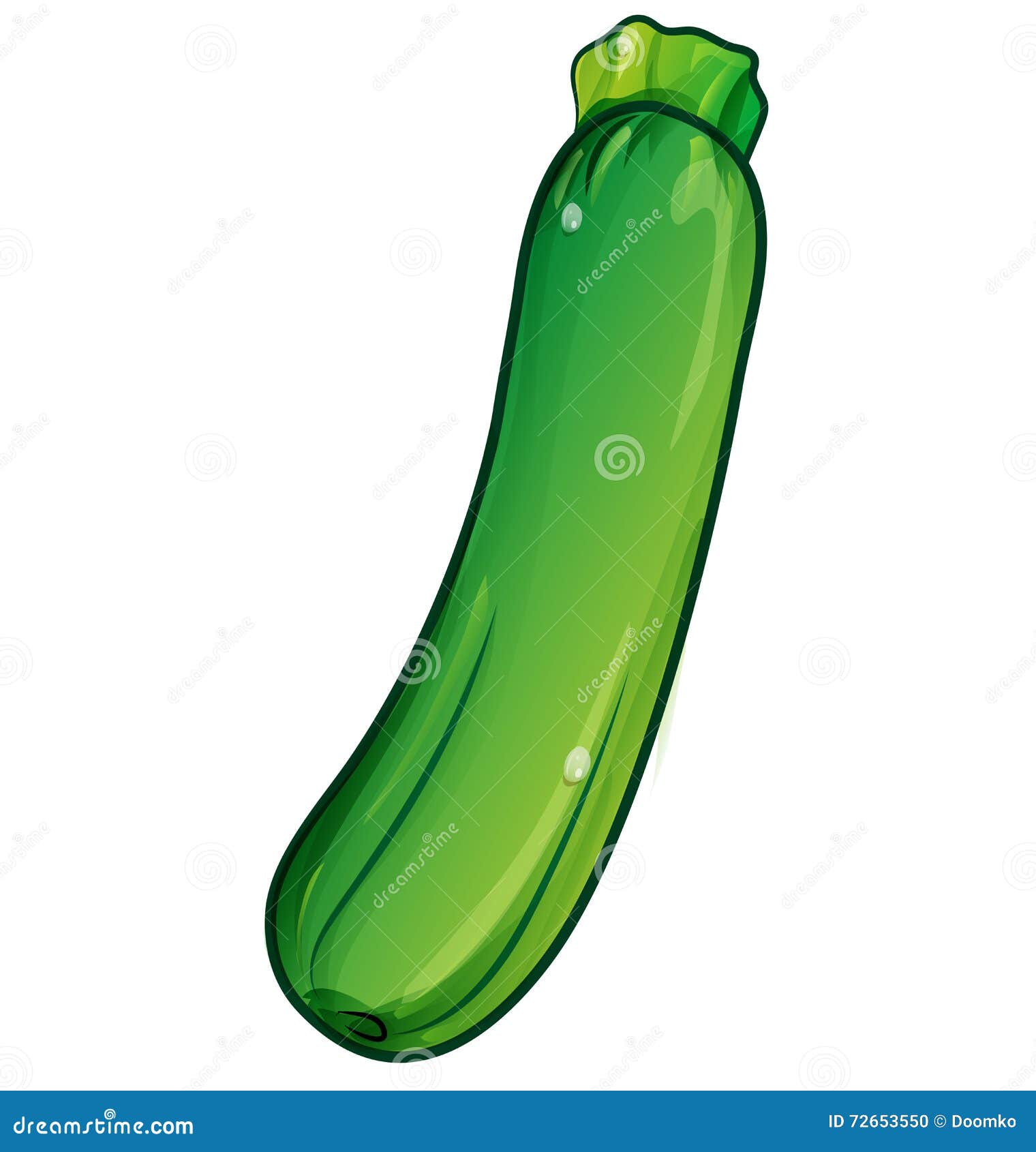 Zucchini cartoon stock vector. Illustration of healthy - 72653550