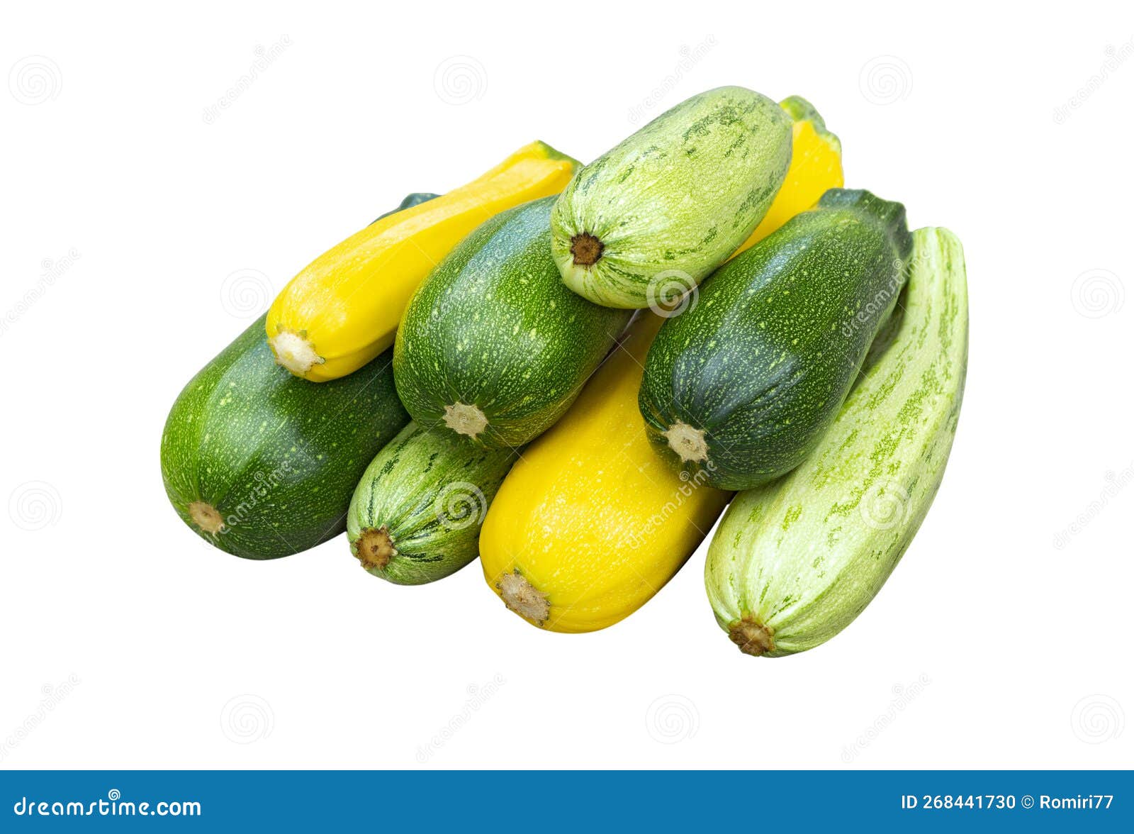 Zucchini or Courgettes on White Stock Photo - Image of food, pumpkin ...