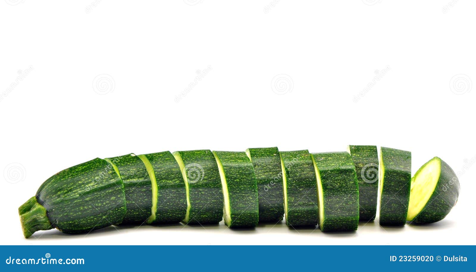 Zucchini cut stock photo. Image of vitality, nutritional - 23259020