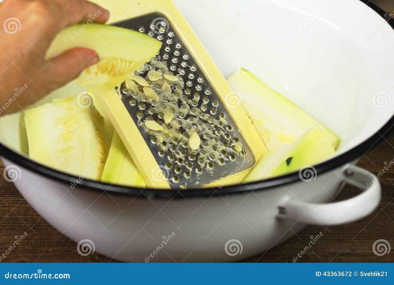 Zucchini grating stock photo. Image of horizontal, vegetable - 43363672