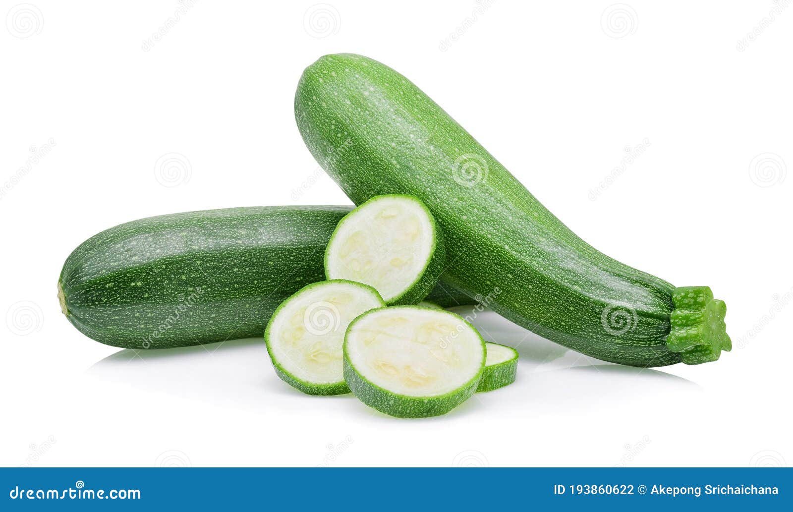Zucchini Isolated on White Background Stock Photo - Image of ripe ...