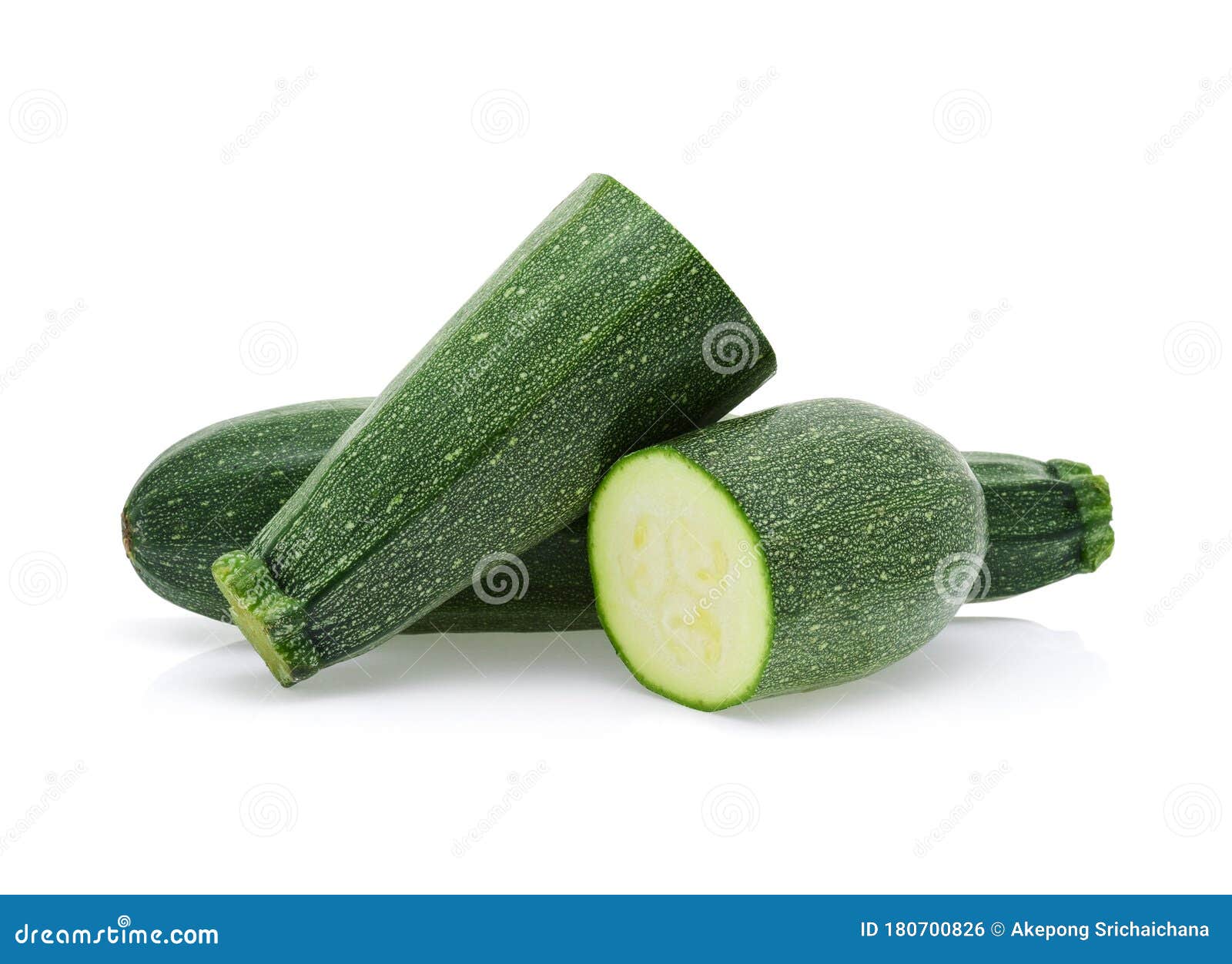 Zucchini Isolated on White Background Stock Photo - Image of natural ...