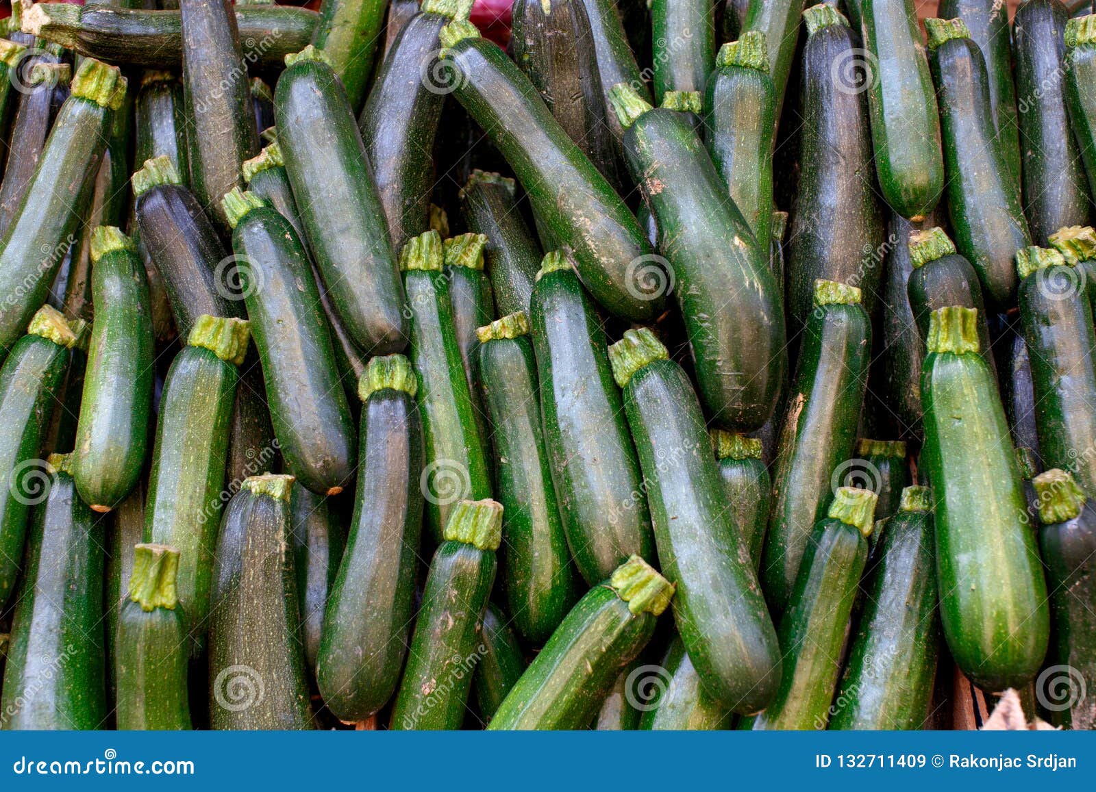 Zucchini in the market, stock image. Image of prepare - 132711409
