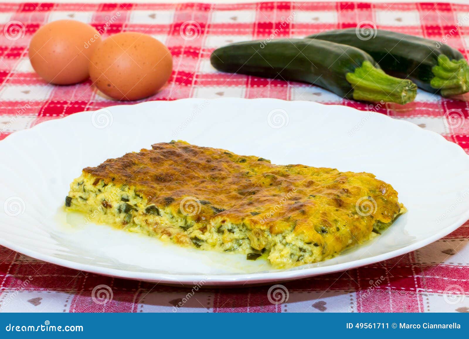 Zucchini pudding stock image. Image of ingredients, homemade - 49561711