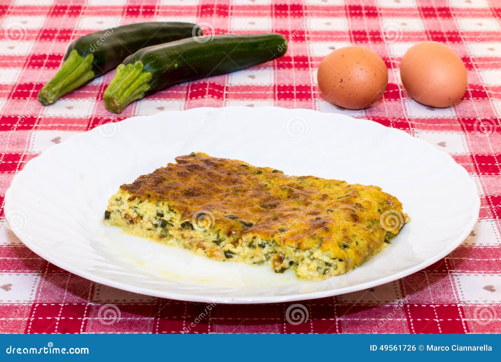 Zucchini pudding stock photo. Image of cooked, dinner - 49561726