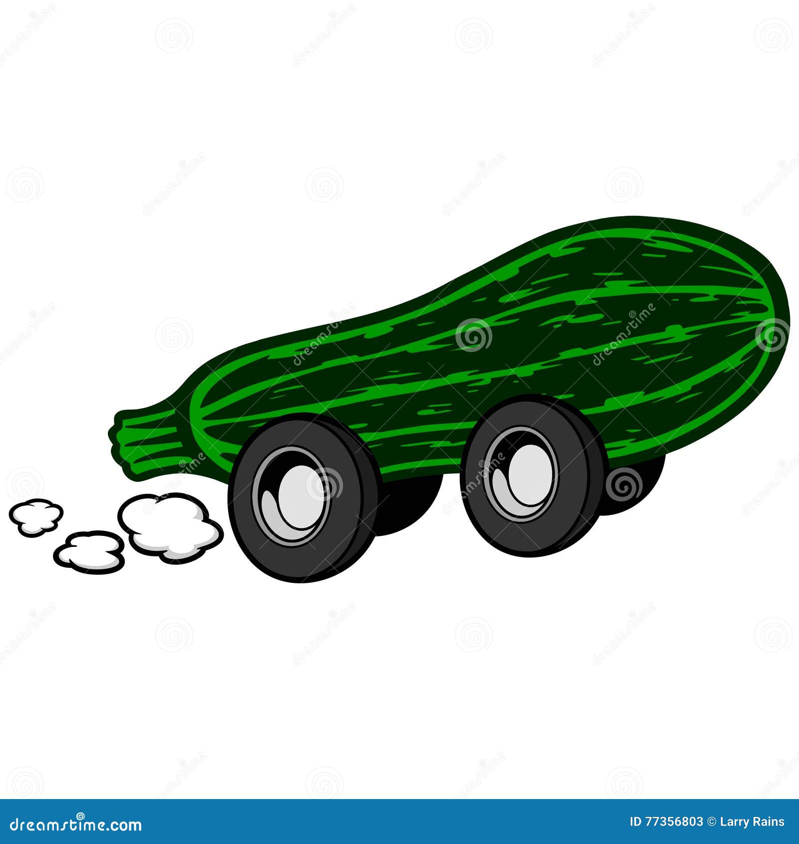 Zucchini Race stock vector. Illustration of produce, courgette - 77356803