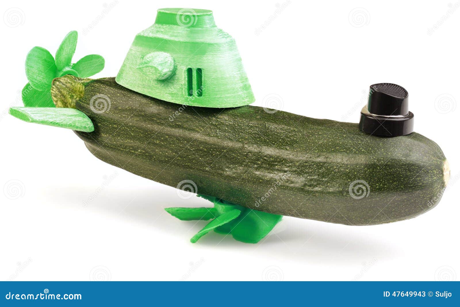 Zucchini Submarine stock image. Image of journey, boat - 47649943