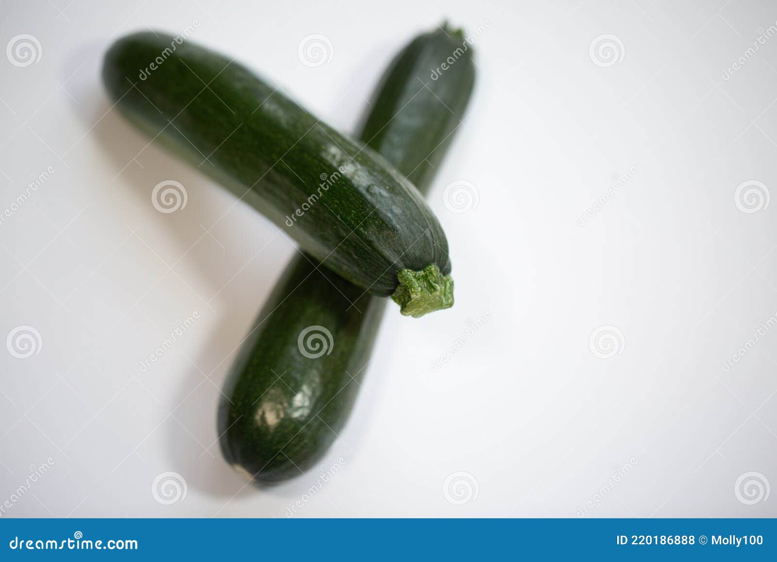 Zucchini on White Background Stock Photo - Image of nutrition, natural ...