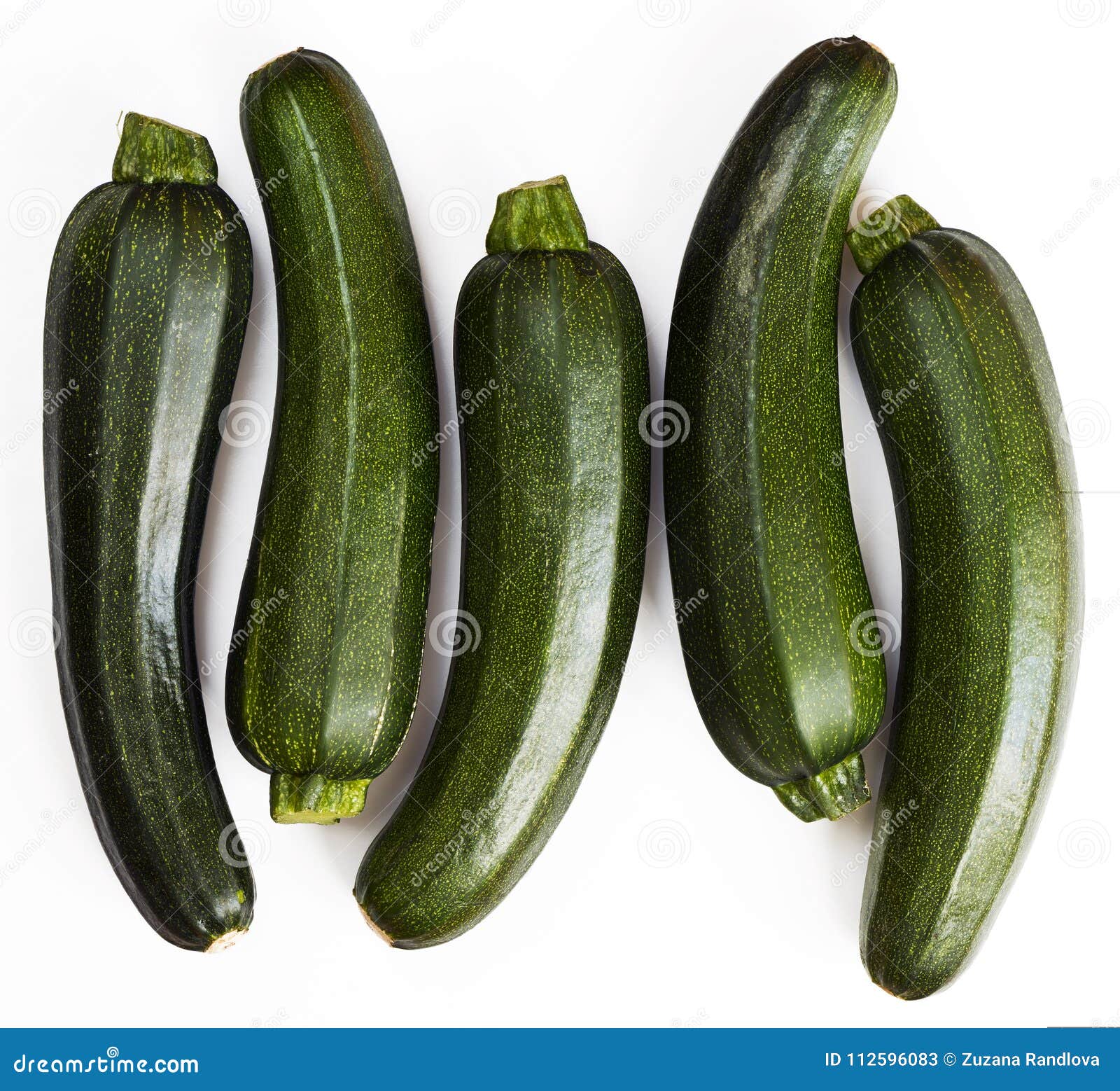 Courgettes On A White Background. Courgettes Are Fresh And Delicious ...