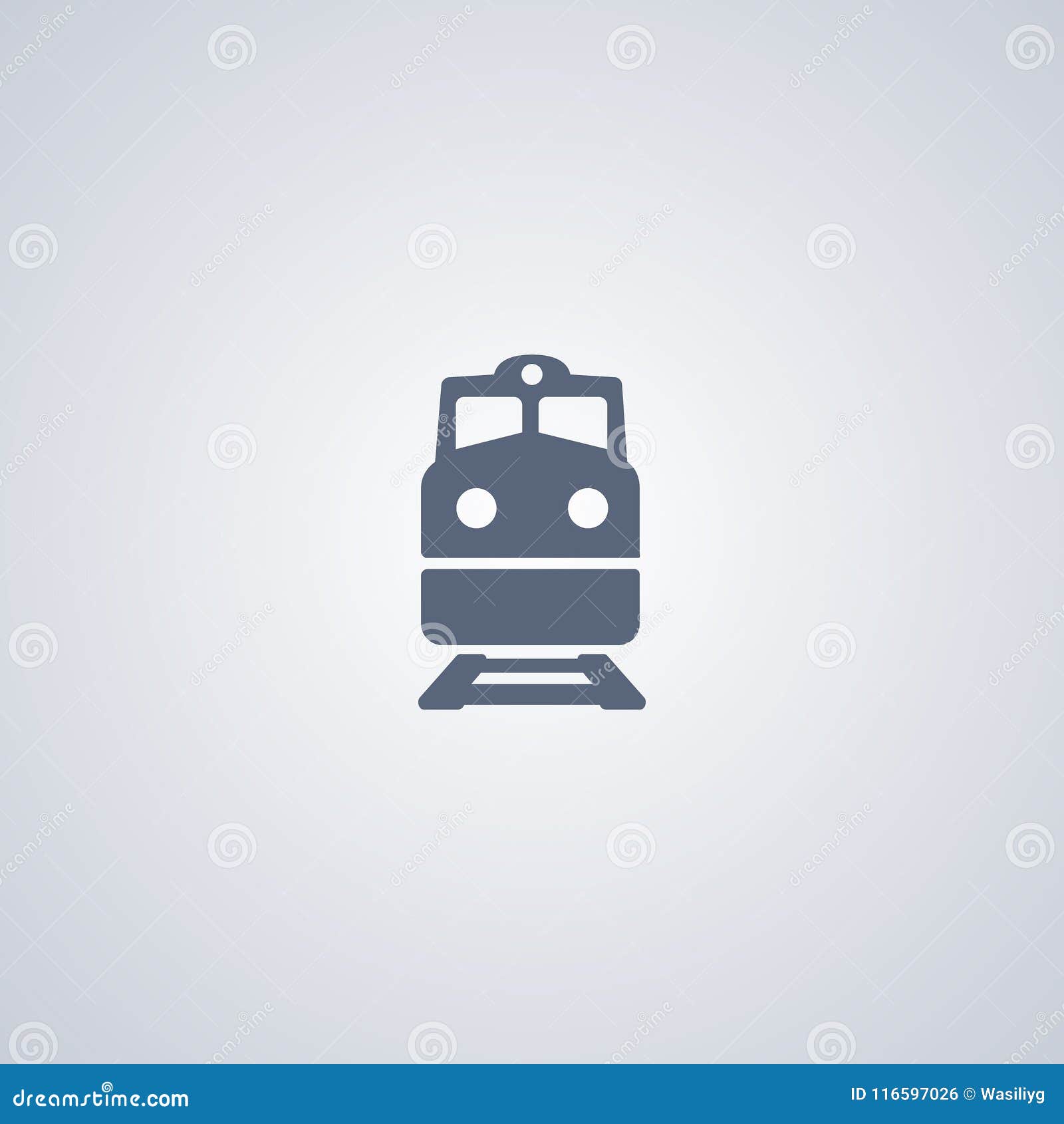 Zug, Eisenbahn, Vector Beste Flache Ikone Vektor Abbildung ...