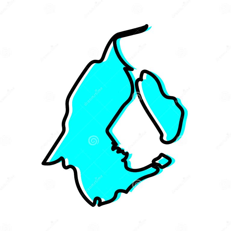 Zulia State of Venezuela Vector Map Design Stock Vector - Illustration ...