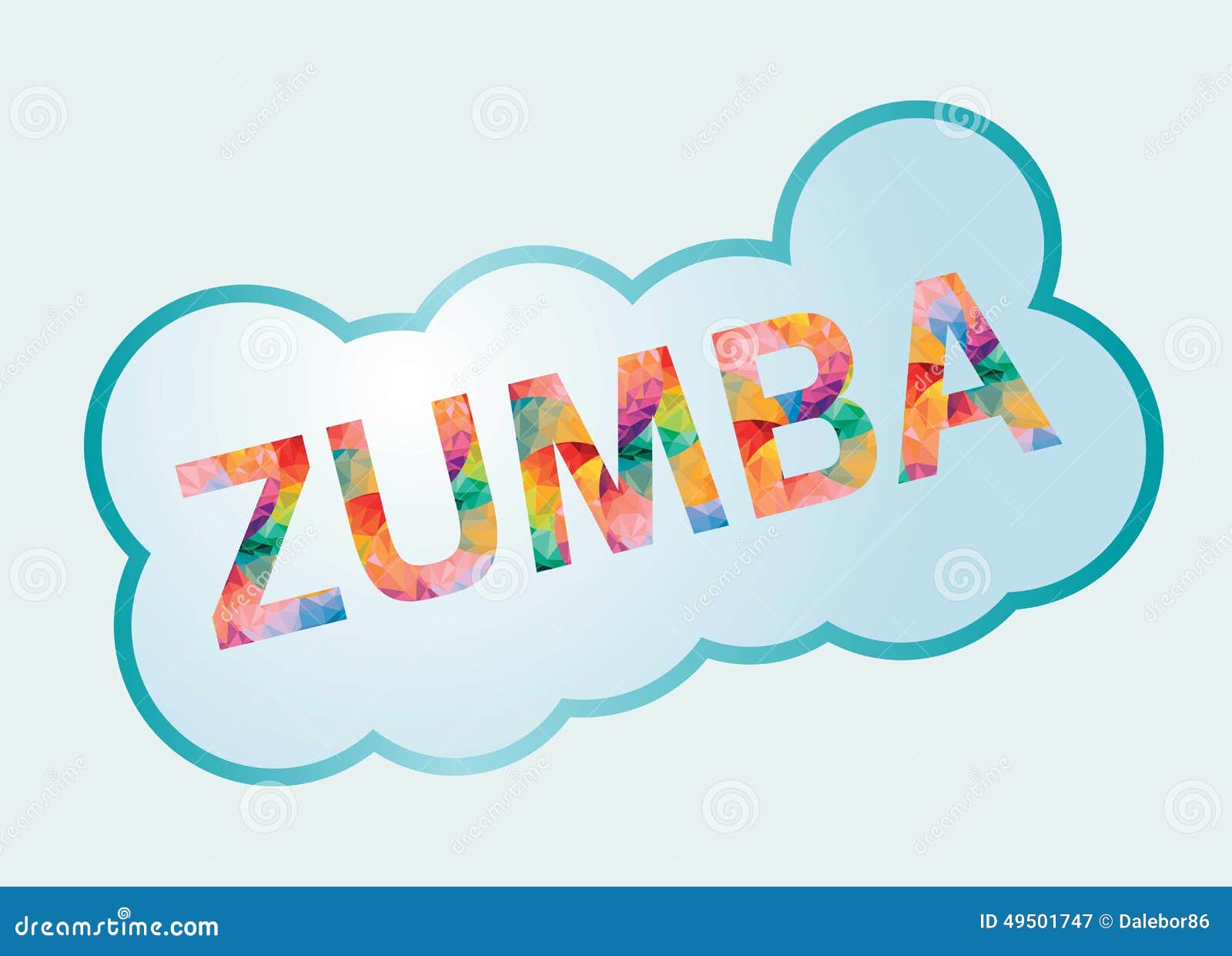 Zumba Sign Cartoon Vector | CartoonDealer.com #122510221