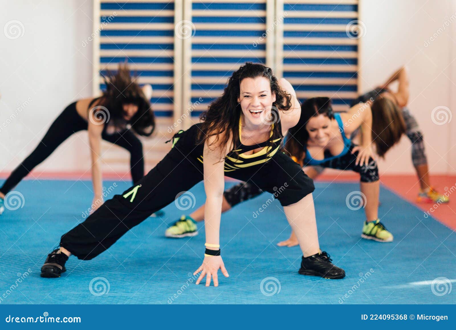 Zumba class stock photo. Image of instructor, posture - 224095368