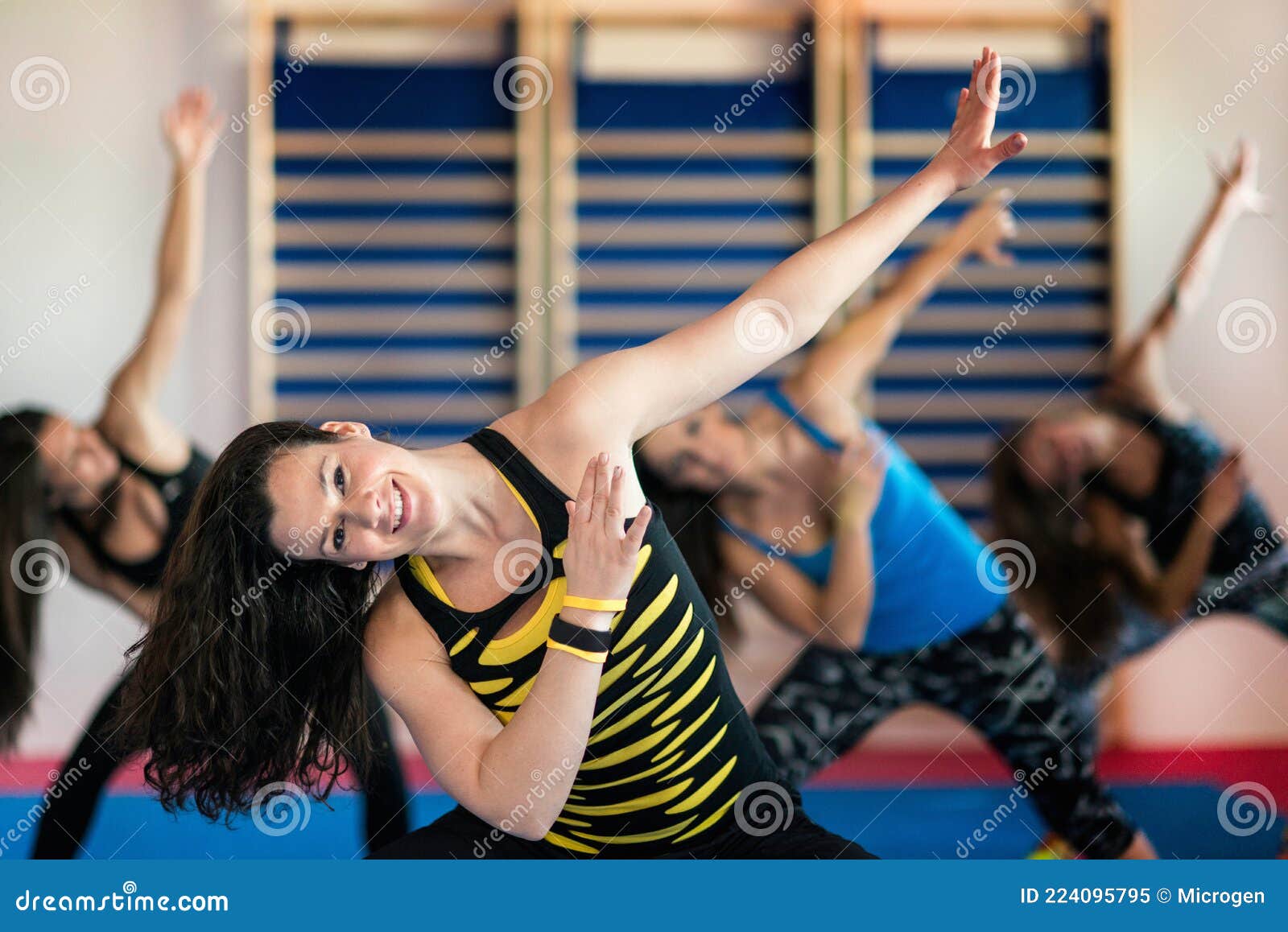Zumba Dance stock image. Image of cheerful, healthy - 224095795