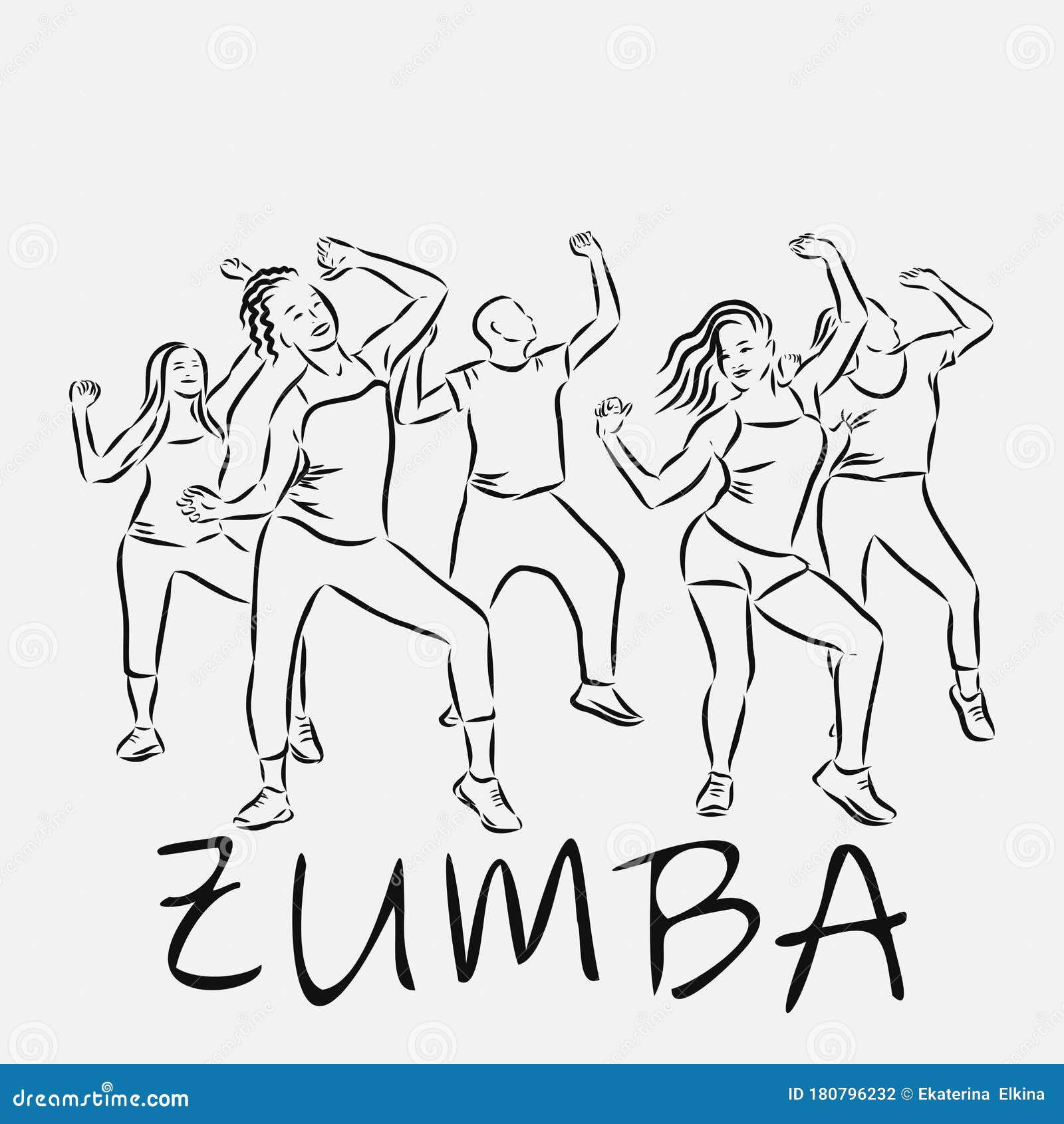 Zumba Dancers Illustration Zumba Zumba Dancers Fitness Dancer