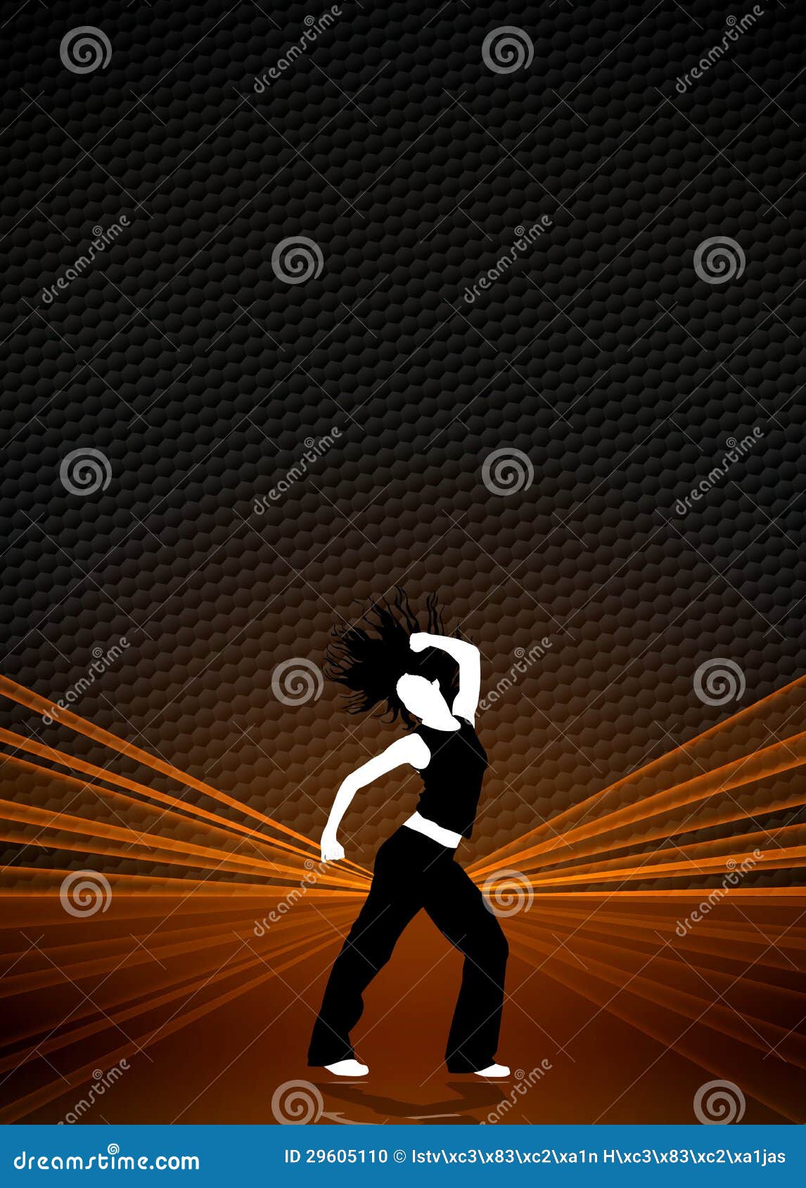 Zumba Fitness Dance Background Stock Illustration - Illustration of ...