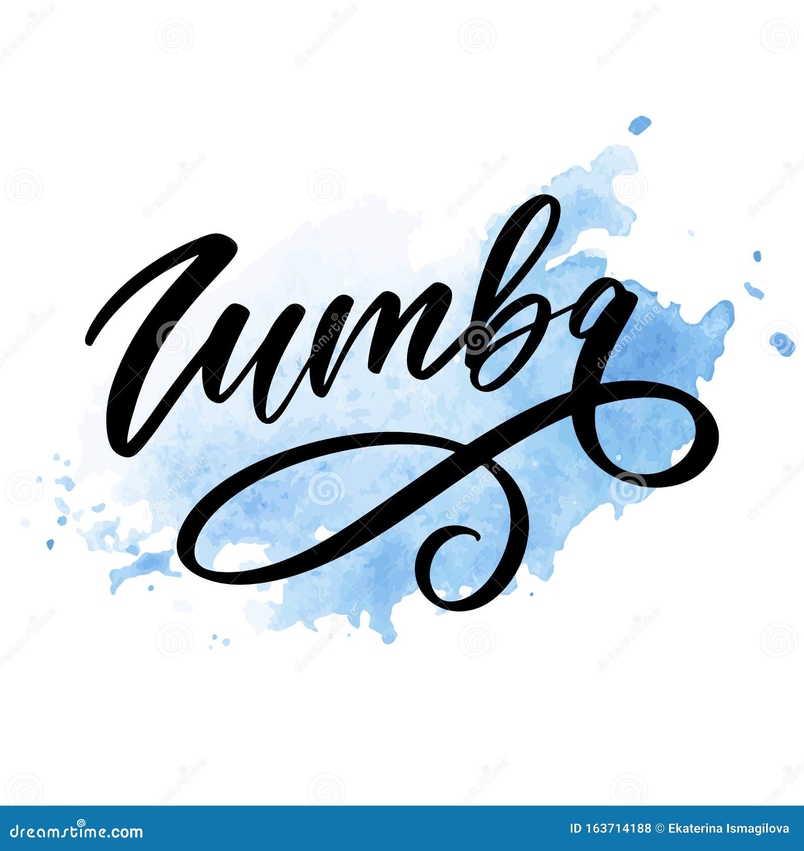 Zumba Letter Lettering Calligraphy Dance Vector Brush Stock ...