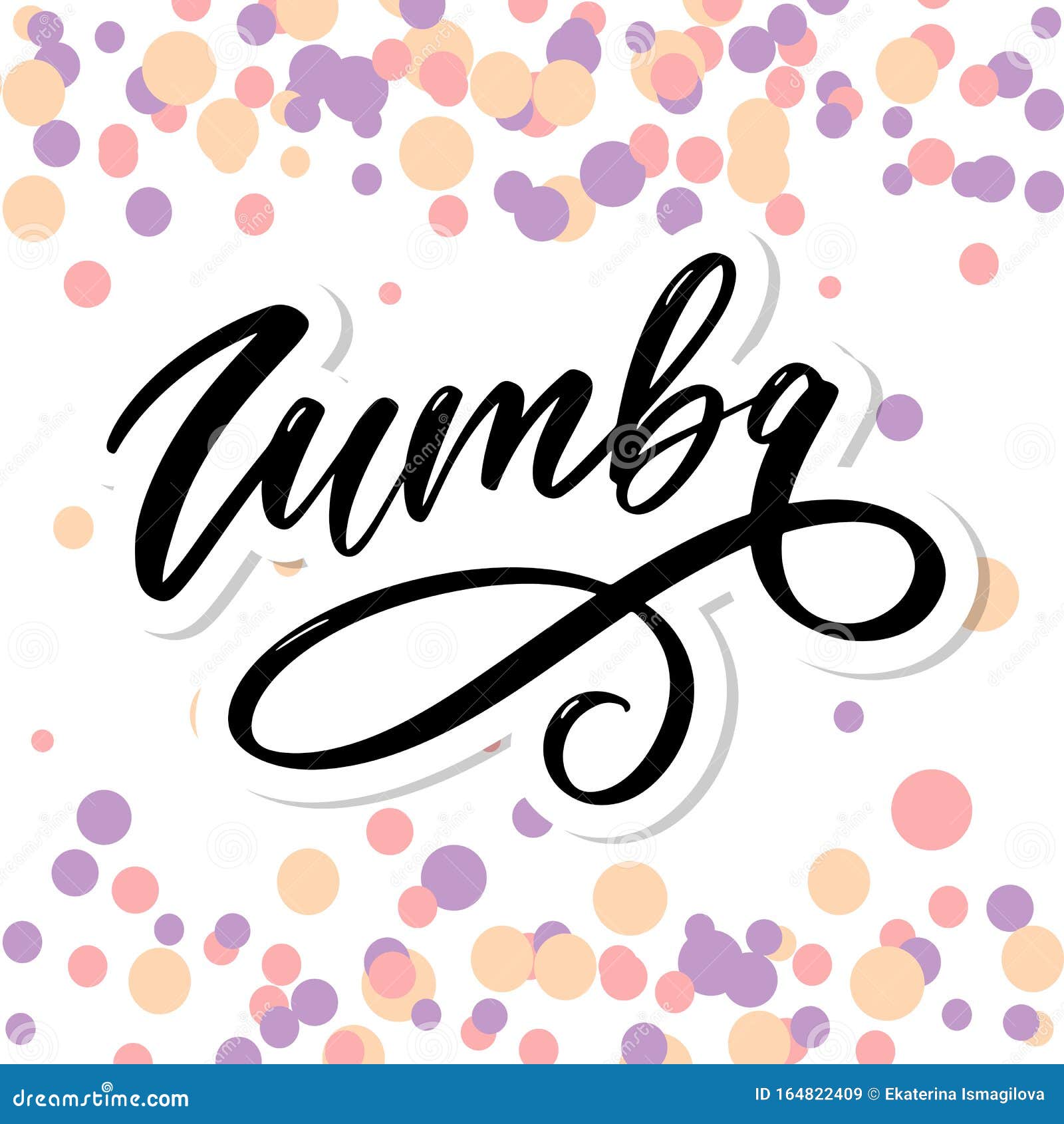 Zumba Letter Lettering Calligraphy Dance Vector Brush Stock ...