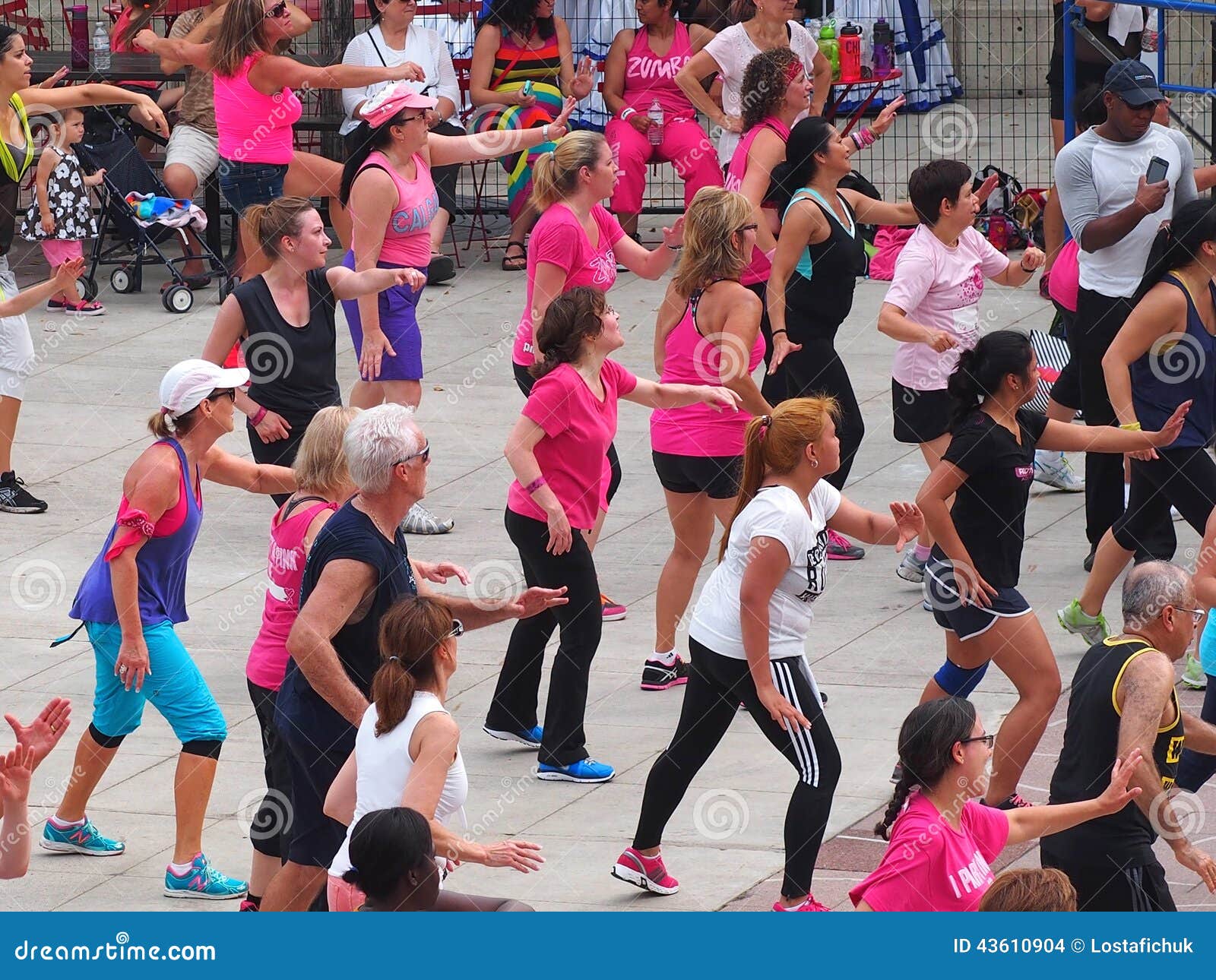 Zumba editorial stock image. Image of active, dance, pink - 43610904