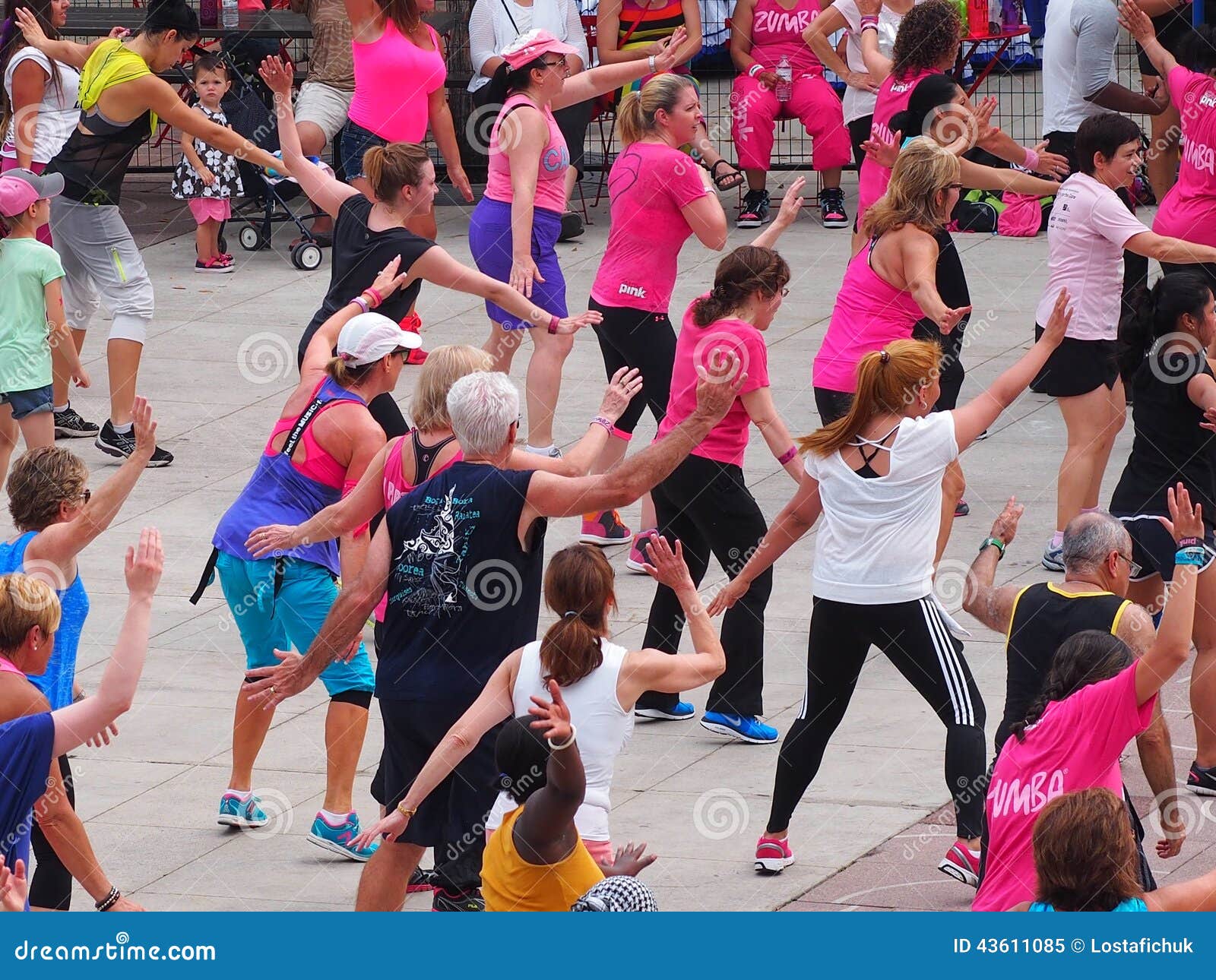 Zumba editorial image. Image of work, music, active, pink - 43611085
