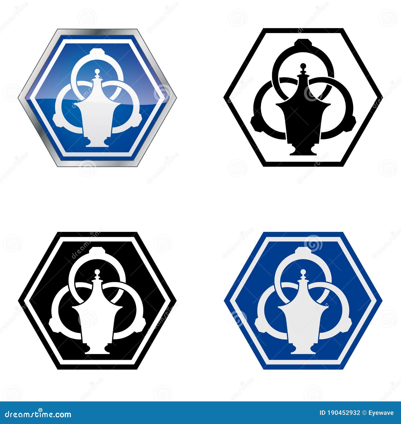 Traditional Goldsmith`s Craft Guild Symbol Stock Vector - Illustration ...