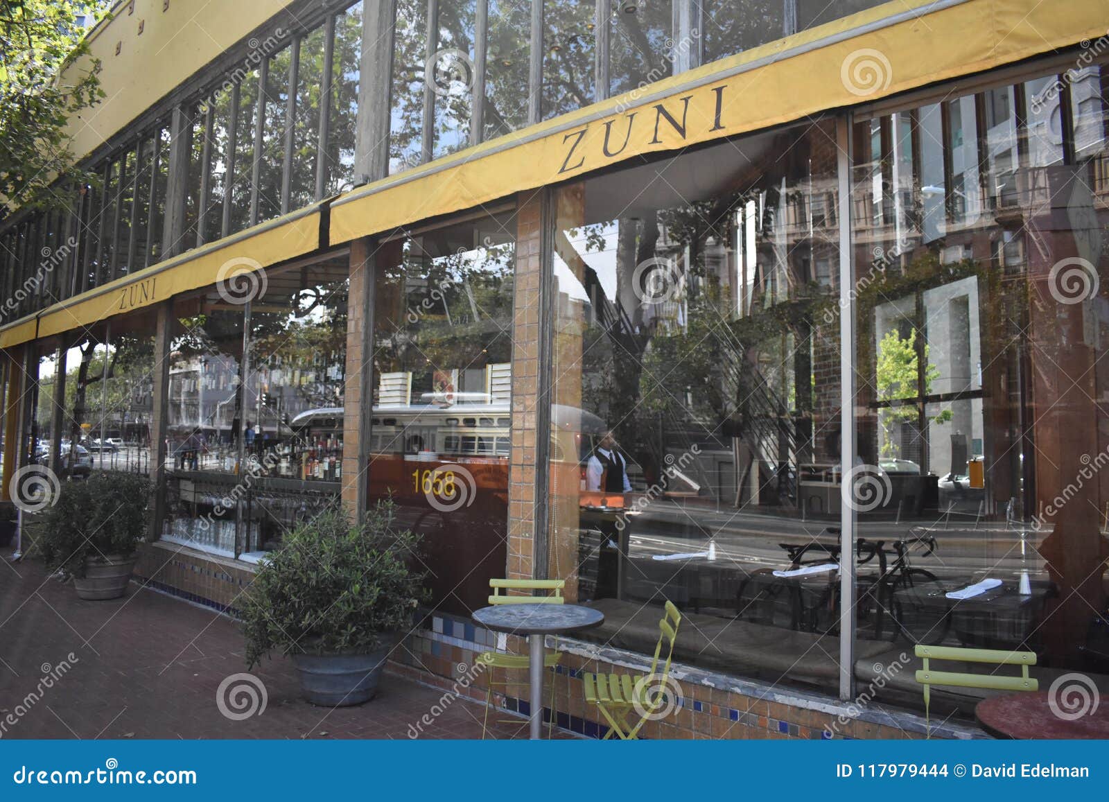 Zuni Cafe from Market Street Looking into the Back Side. Editorial ...