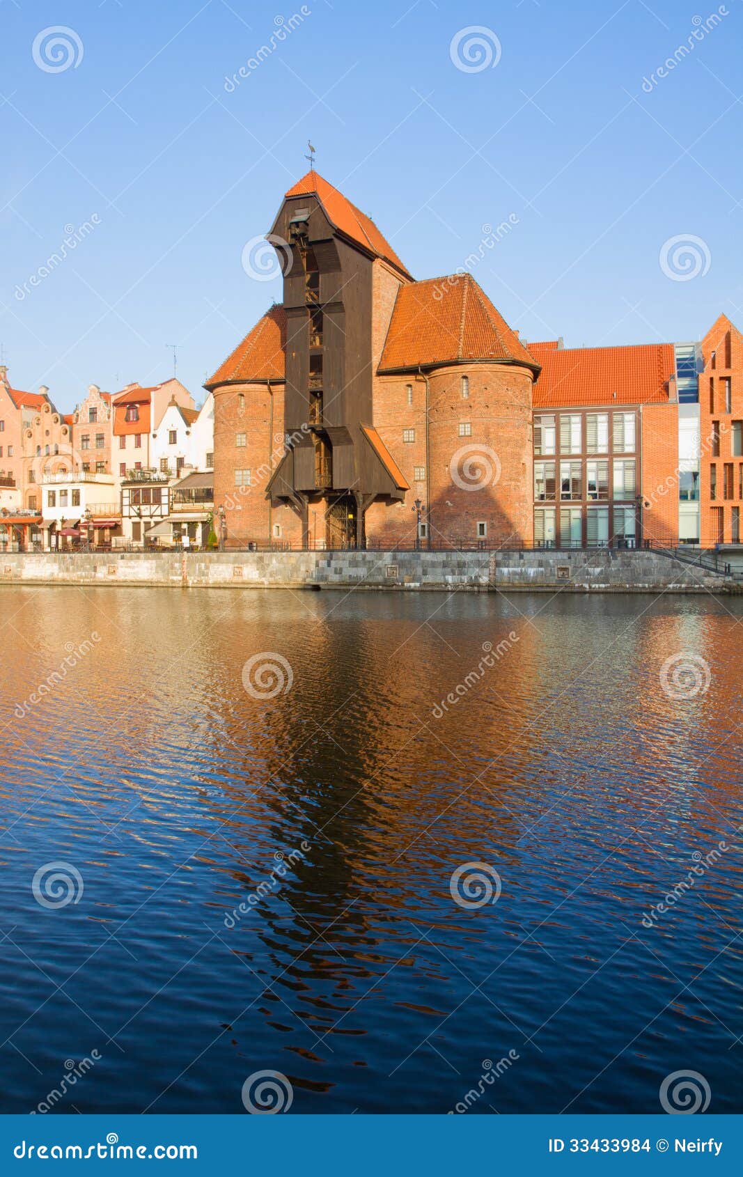 Zuraw of Gdansk stock photo. Image of colored, gdansk - 33433984