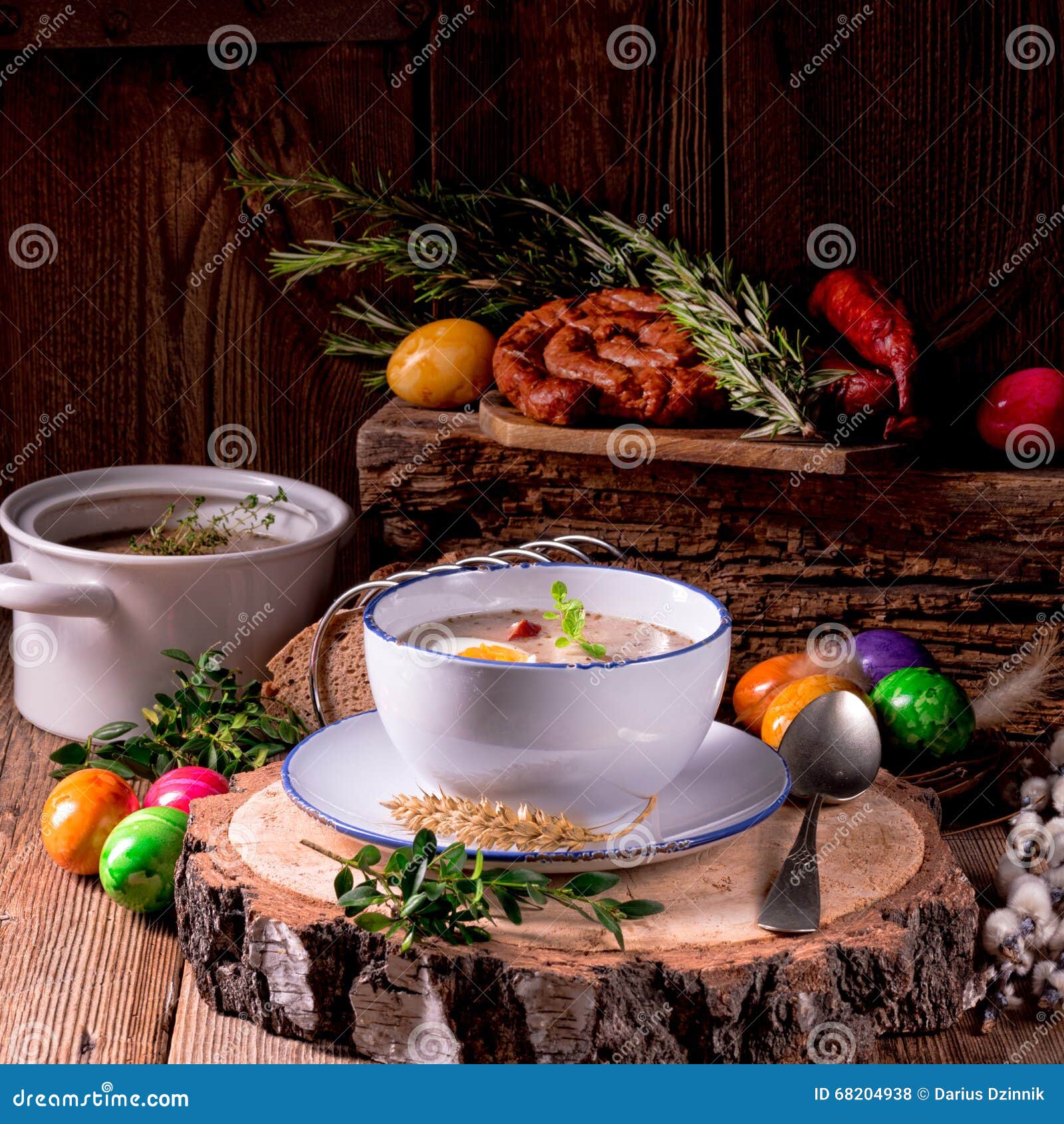 Zurek stock photo. Image of decoration, homemade, food - 68204938