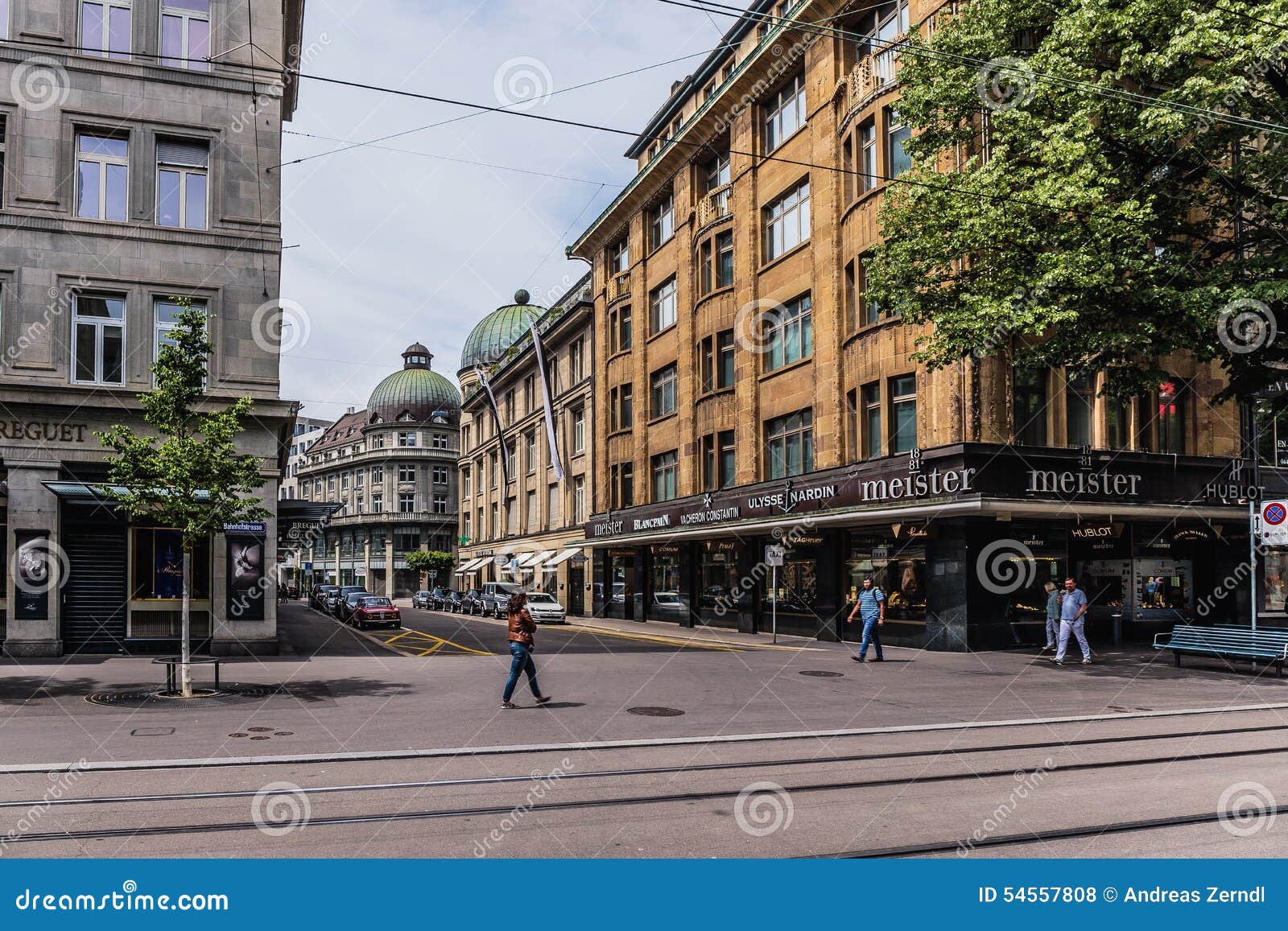 Zurich centrum, Schweiz redaktionell arkivfoto. Bild av gator - 54557808