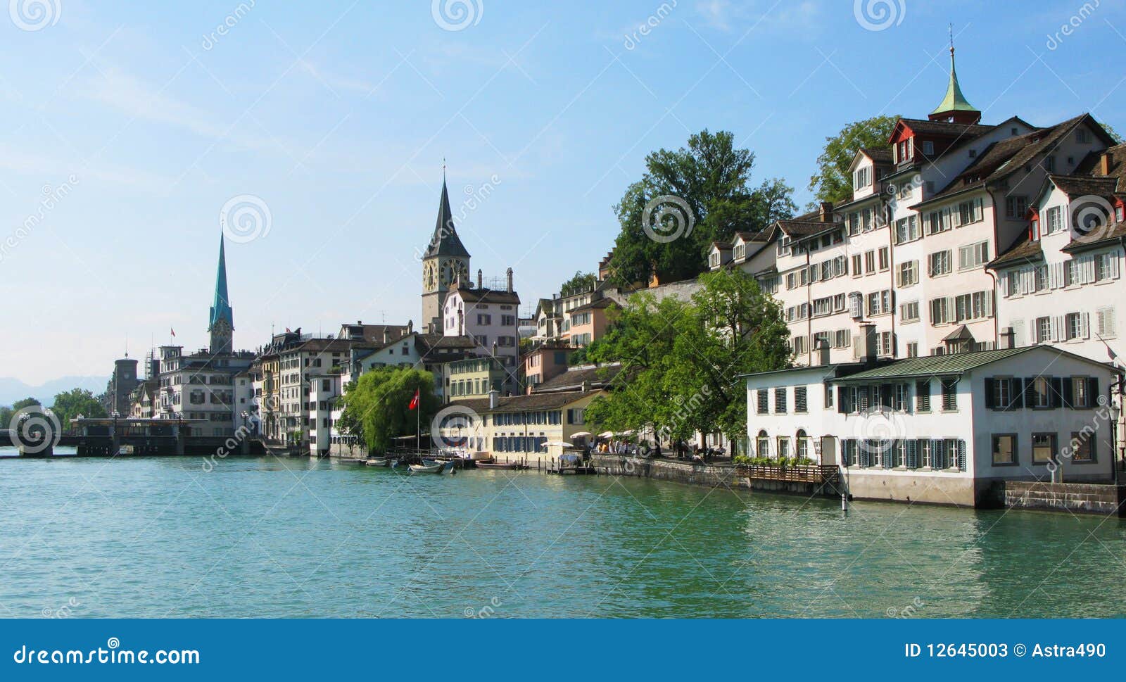 Zurich downtown stock image. Image of building, downtown - 12645003