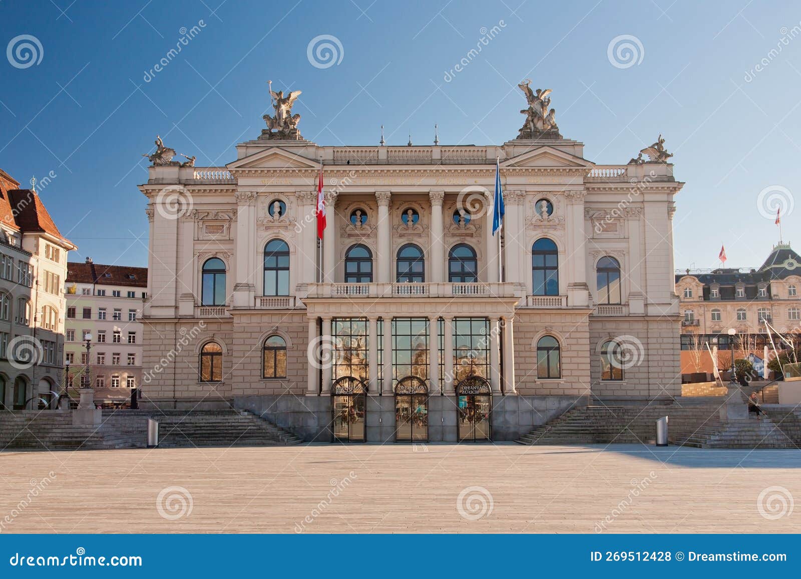 Zurich Opera House - Zurich, Switzerland Stock Photo - Image of mansion ...