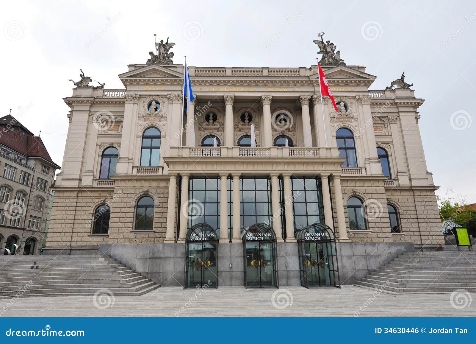Zurich Opera House in Switzerland Stock Photo - Image of facade, town ... Zurich Opera House in Switzerland Stock Photo - Image of facade, town ...