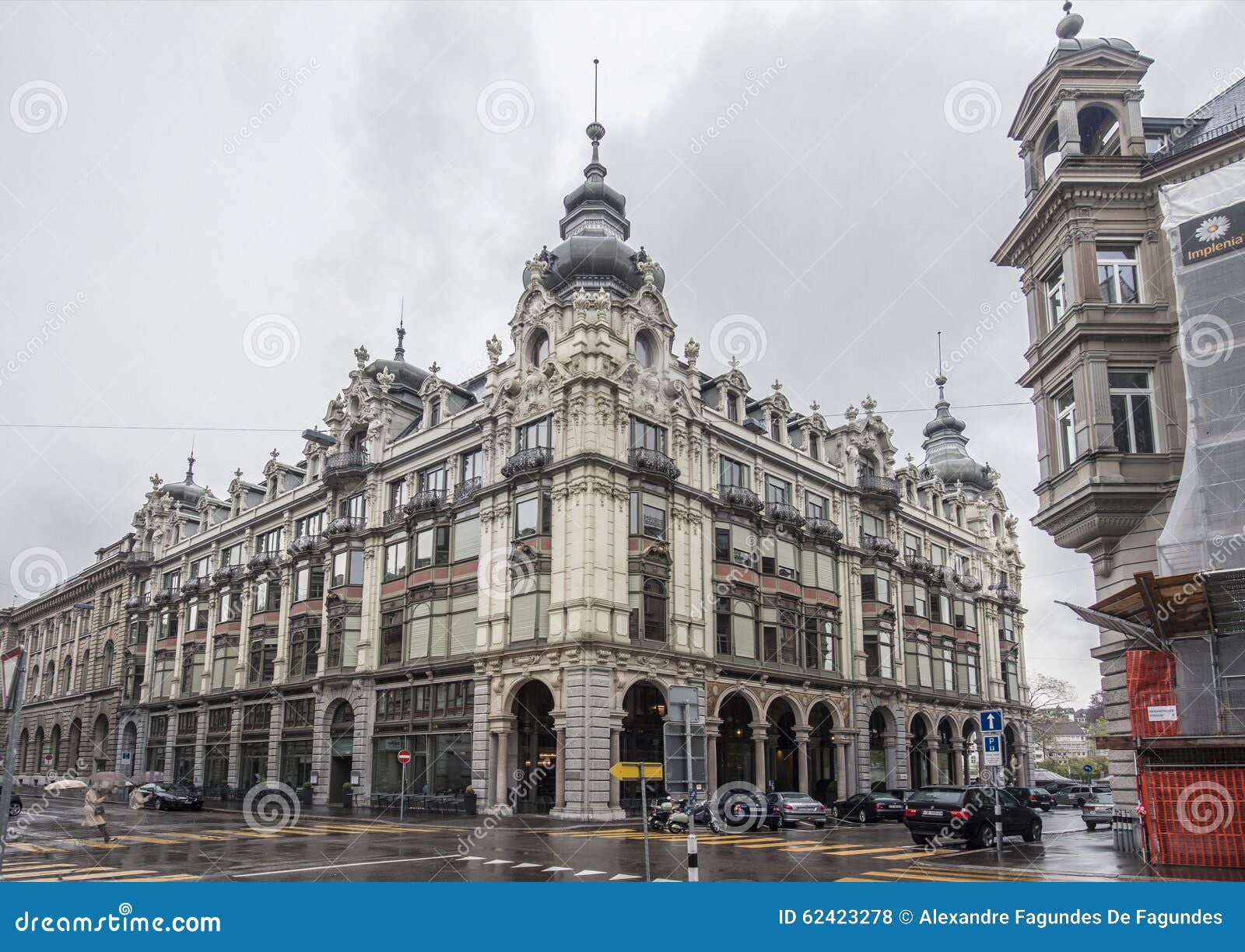 Zurich Switzerland Historical Building Editorial Stock Photo - Image of ...