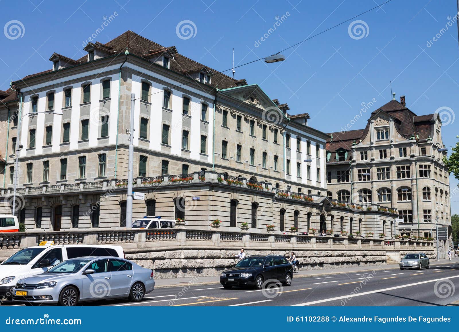 Zurich Switzerland Historical Building Editorial Stock Photo - Image of ...