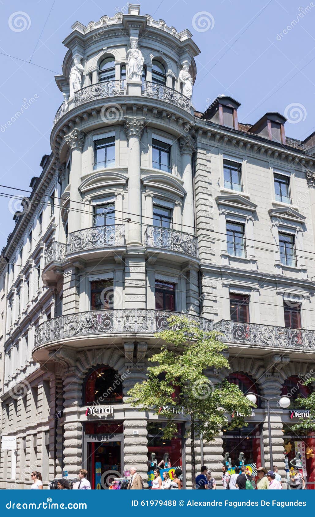 Zurich Switzerland Historical Building Editorial Stock Photo - Image of ...