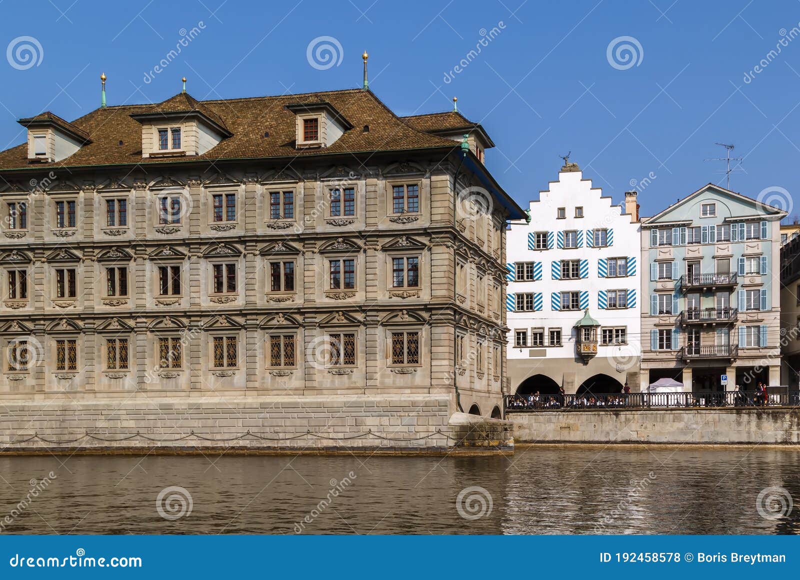 Zurich town hall stock photo. Image of city, europe - 192458578