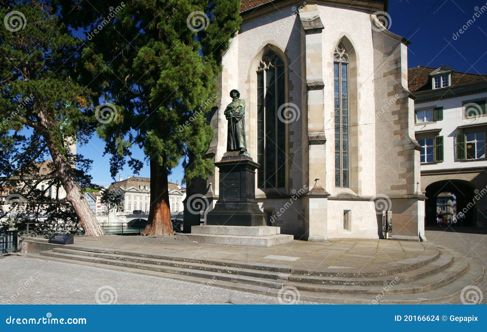 Zurich Zwingli Memorial stock photo. Image of reformer - 20166624