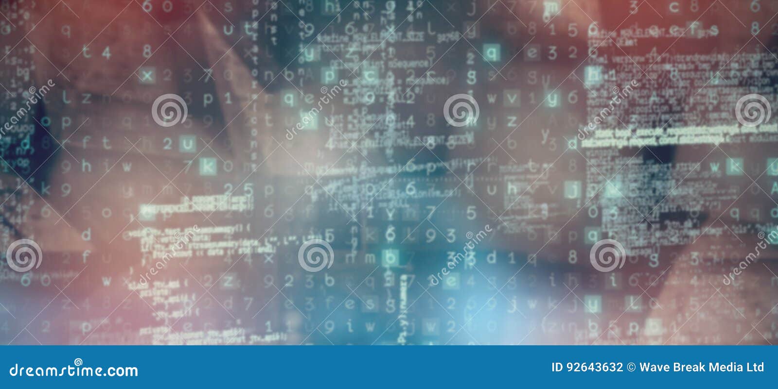 Zusammengesetztes Bild Des Bildes Von Daten Stock Abbildung ...