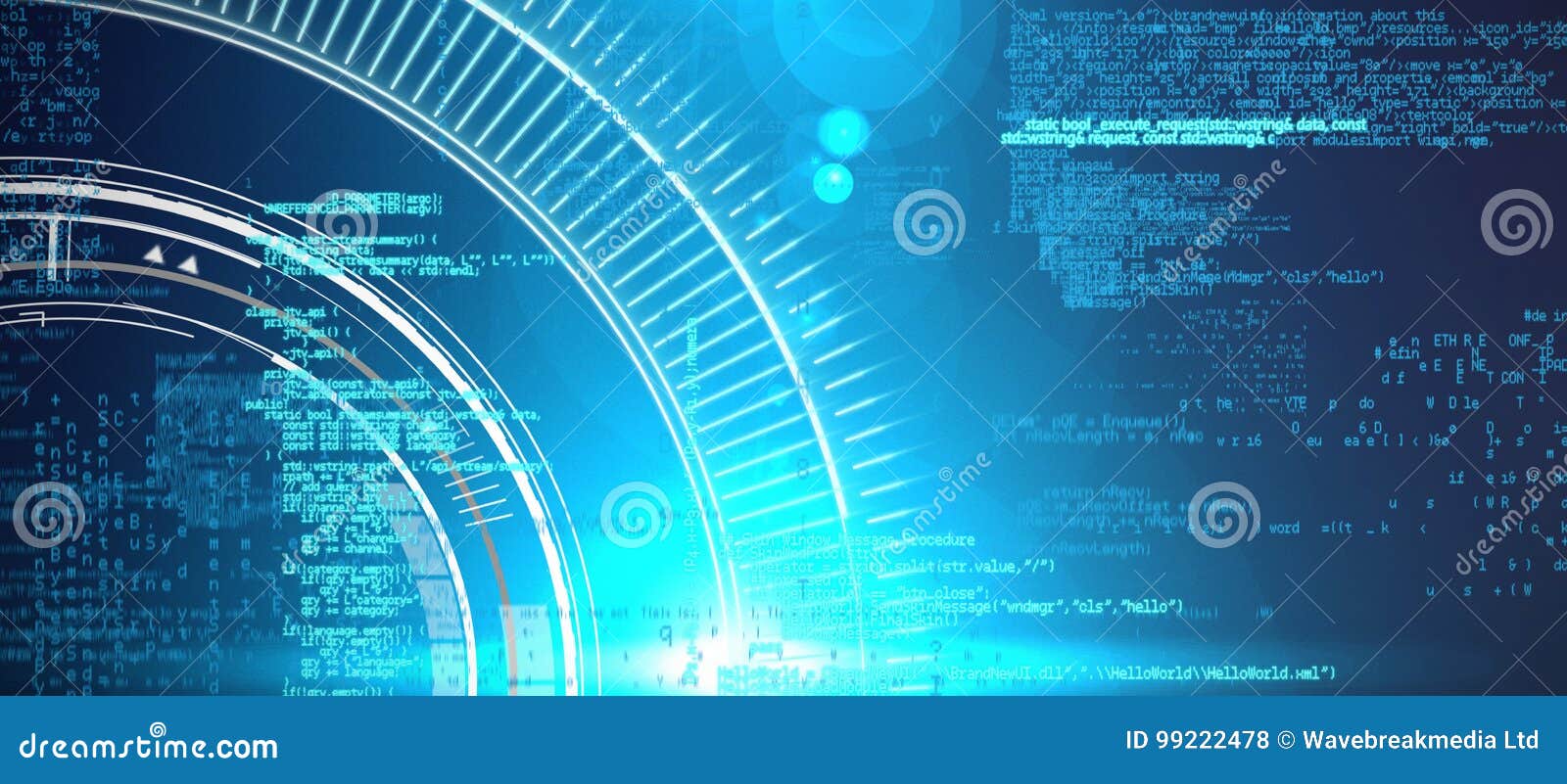 Zusammengesetztes Bild Des Bildes Von Daten Stock Abbildung ...