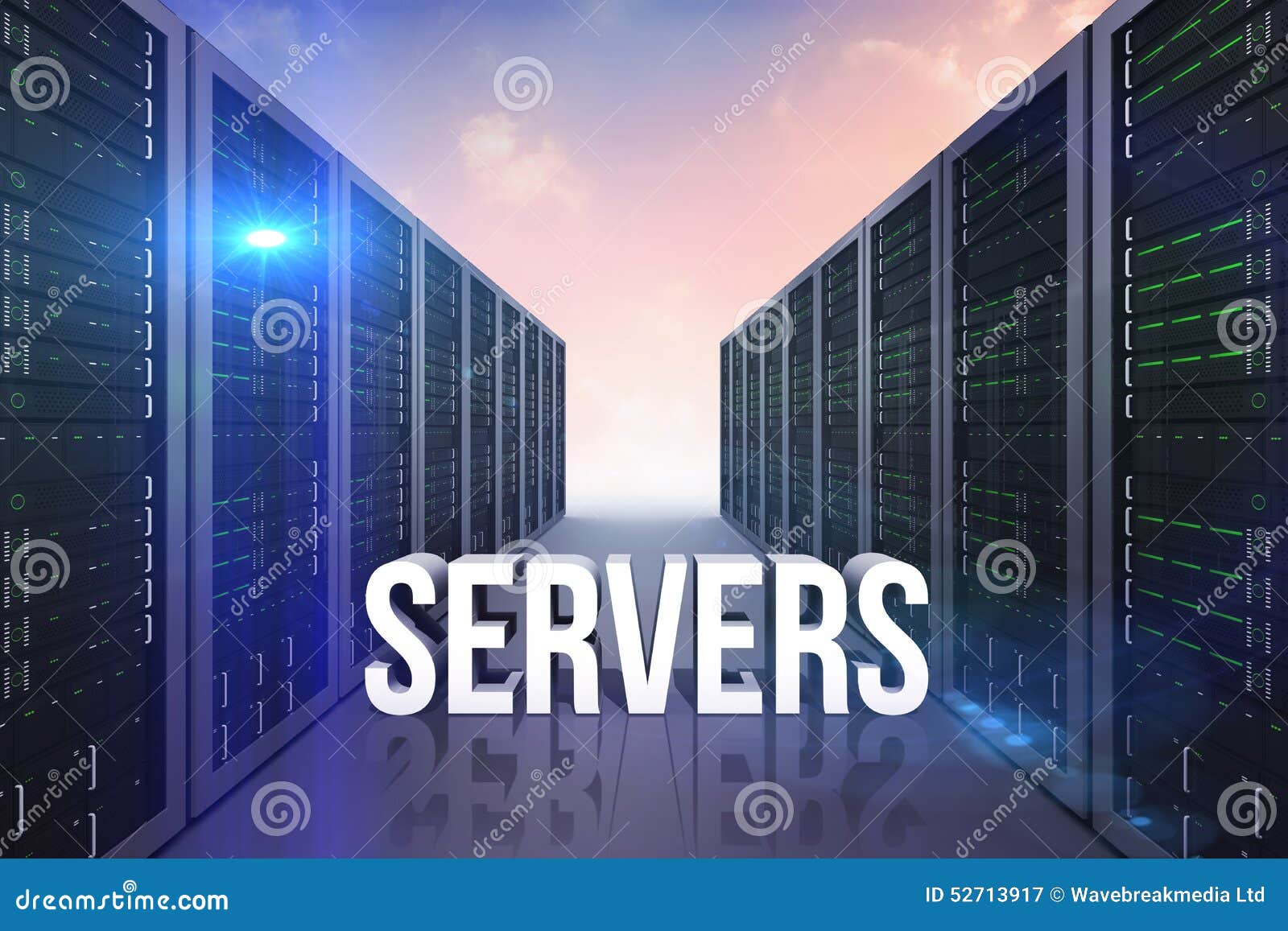 Zusammengesetztes Bild Von Servern Stock Abbildung - Illustration von ...