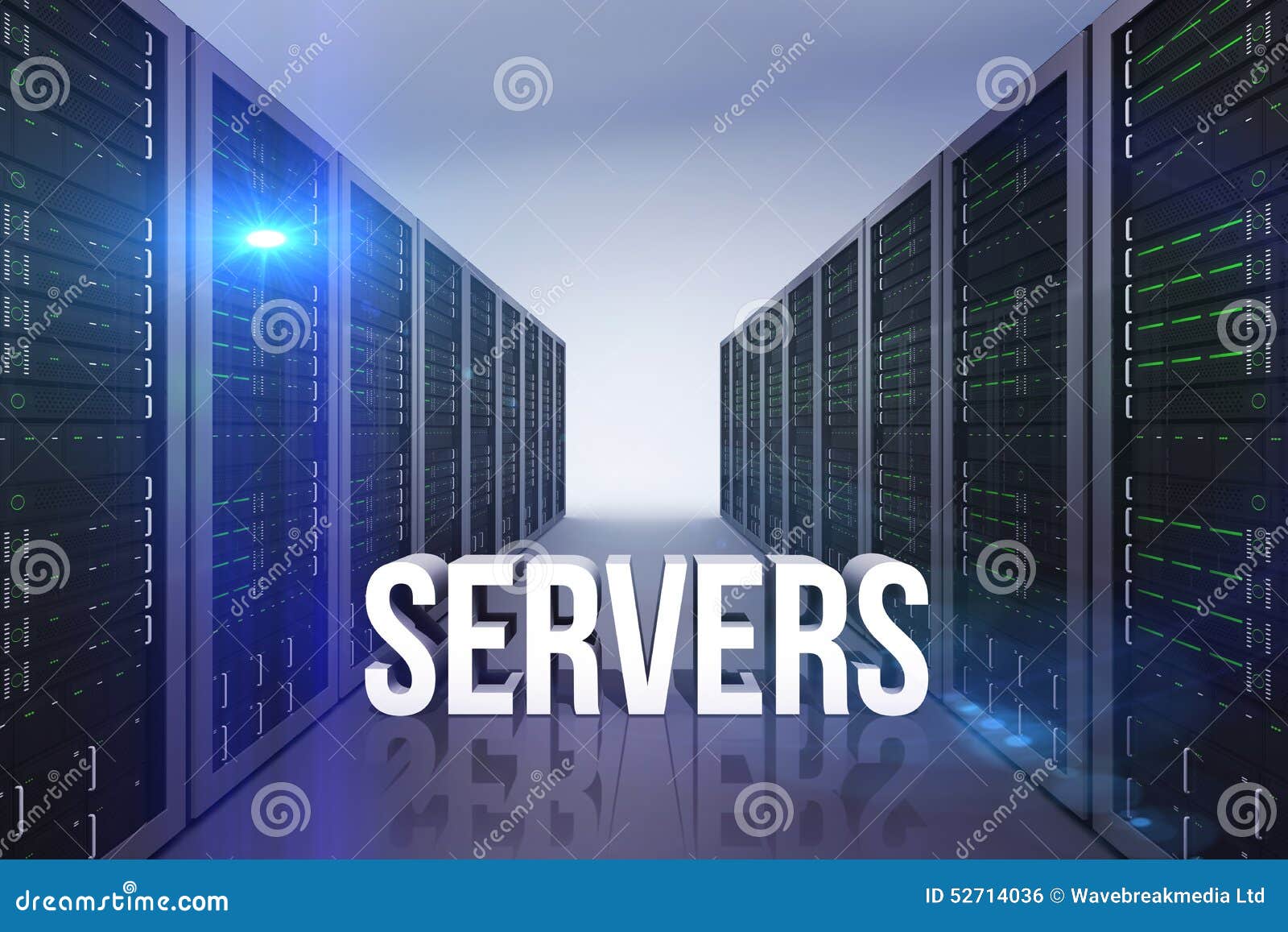 Zusammengesetztes Bild Von Servern Stock Abbildung - Illustration von ...